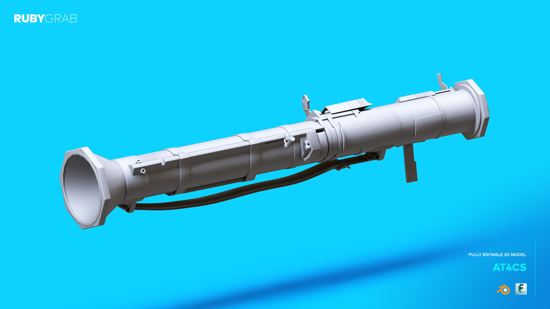 AT4-CS Launcher 3D model | CGTrader