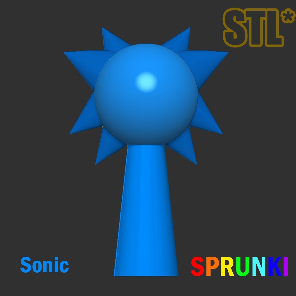 Sprunki 3D Incredibox Sonic Sprunki STL 3D Character Fanart 3D model 3D ...