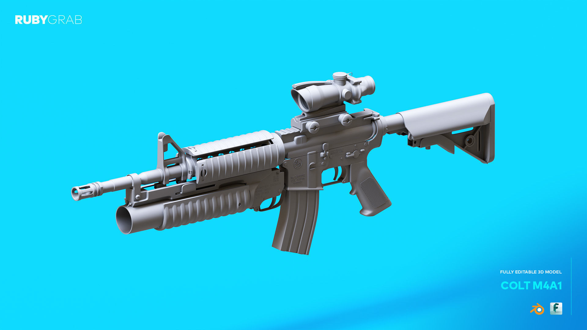 Colt M4A1 Rifle 3D model | CGTrader