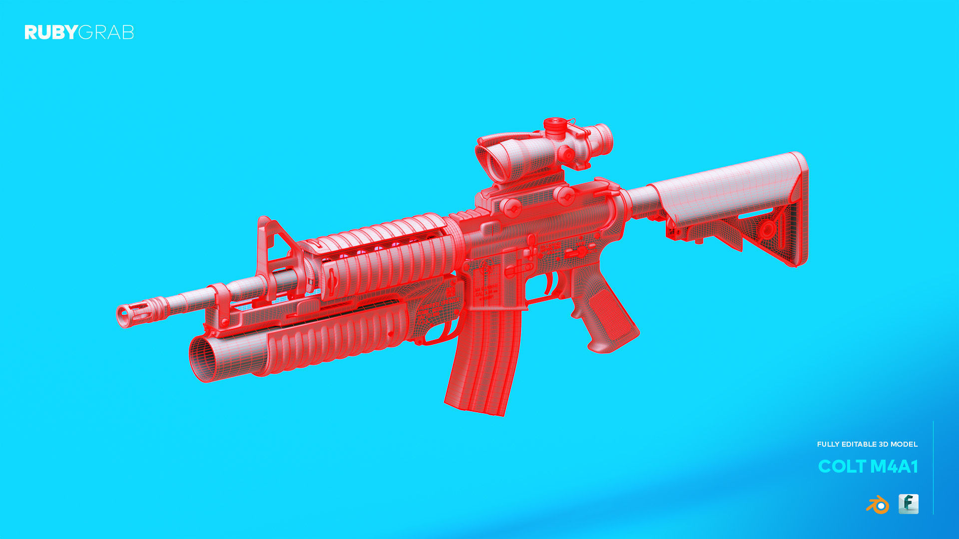 Colt M4A1 Rifle 3D model | CGTrader