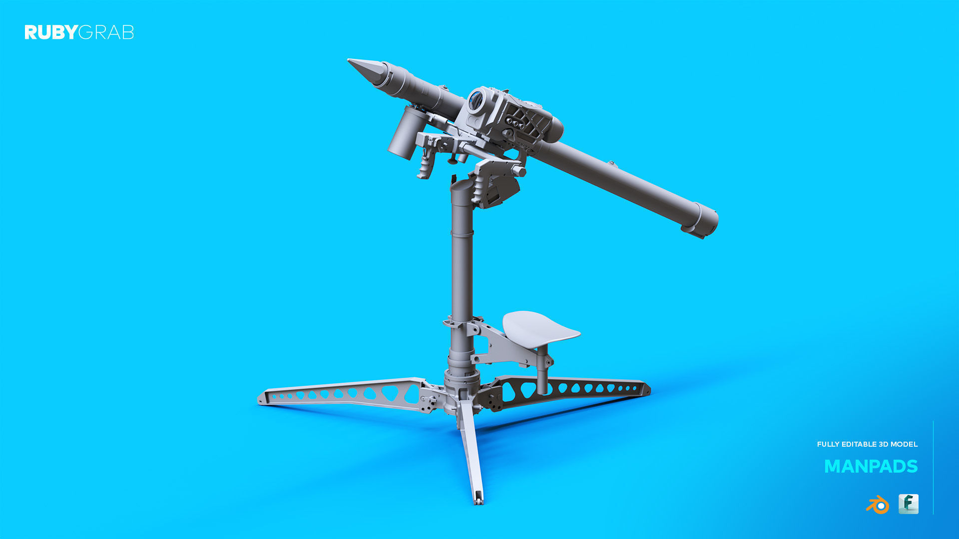 MANPADS Missile Launcher 3D model | CGTrader