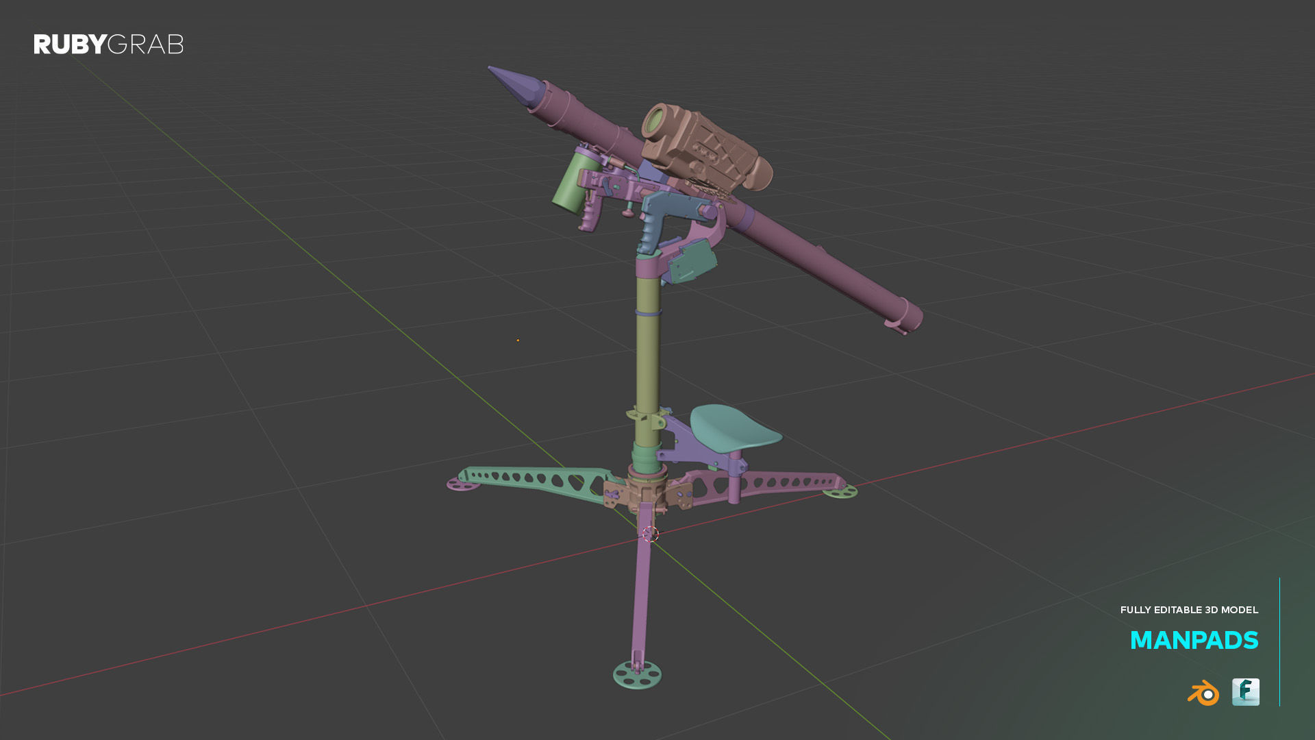 MANPADS Missile Launcher 3D model | CGTrader