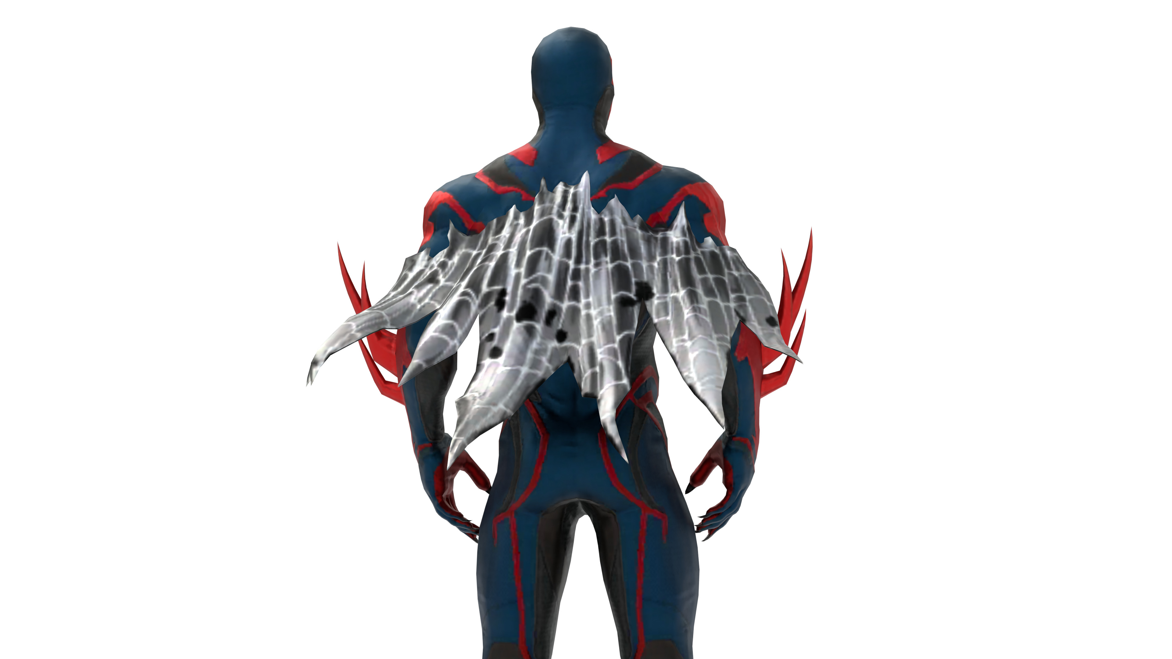 3D model Spider Man 2099 Futuristic Web Warrior 3D Model Rigged VR / AR ...