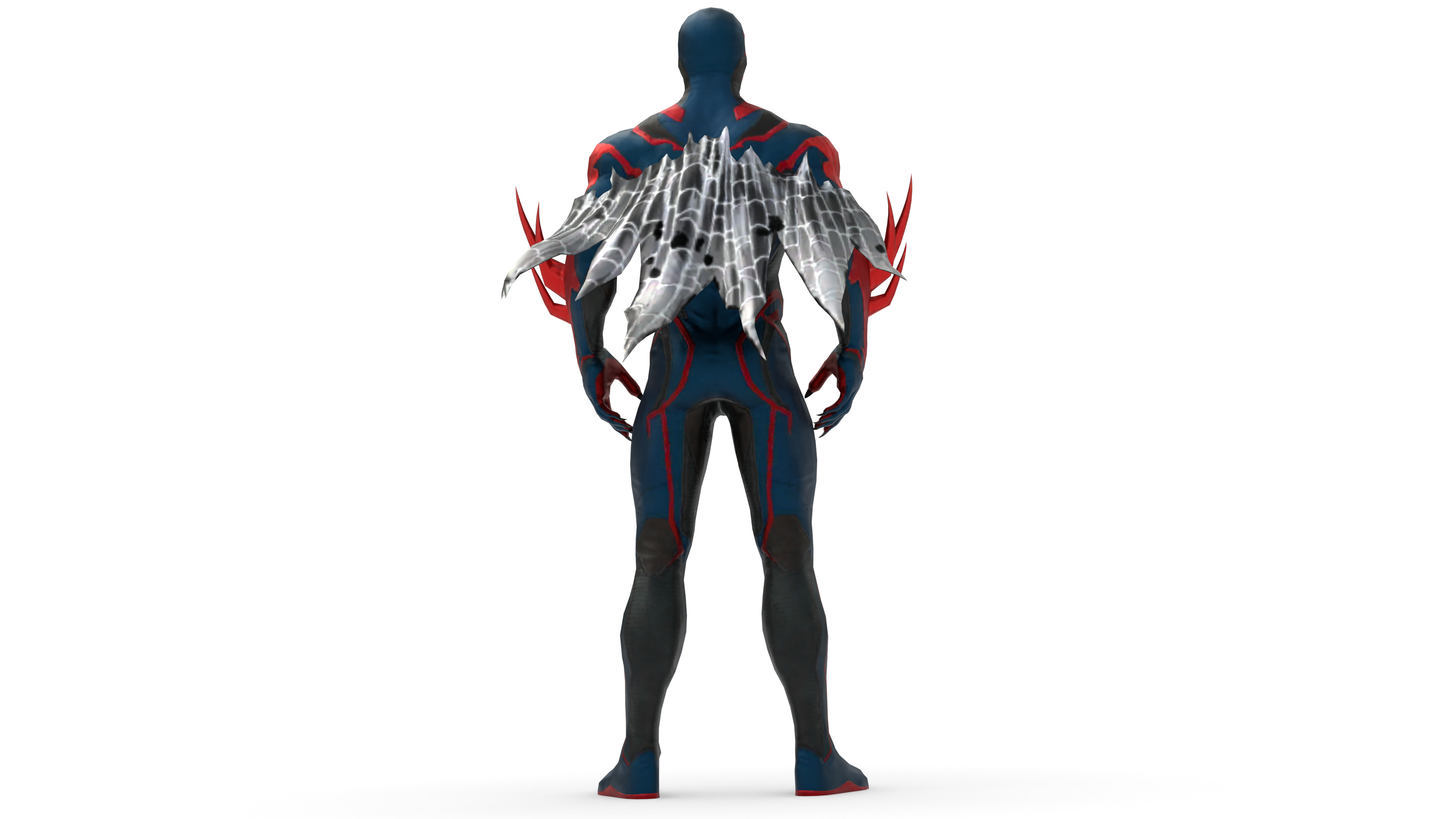 3D model Spider Man 2099 Futuristic Web Warrior 3D Model Rigged VR / AR ...
