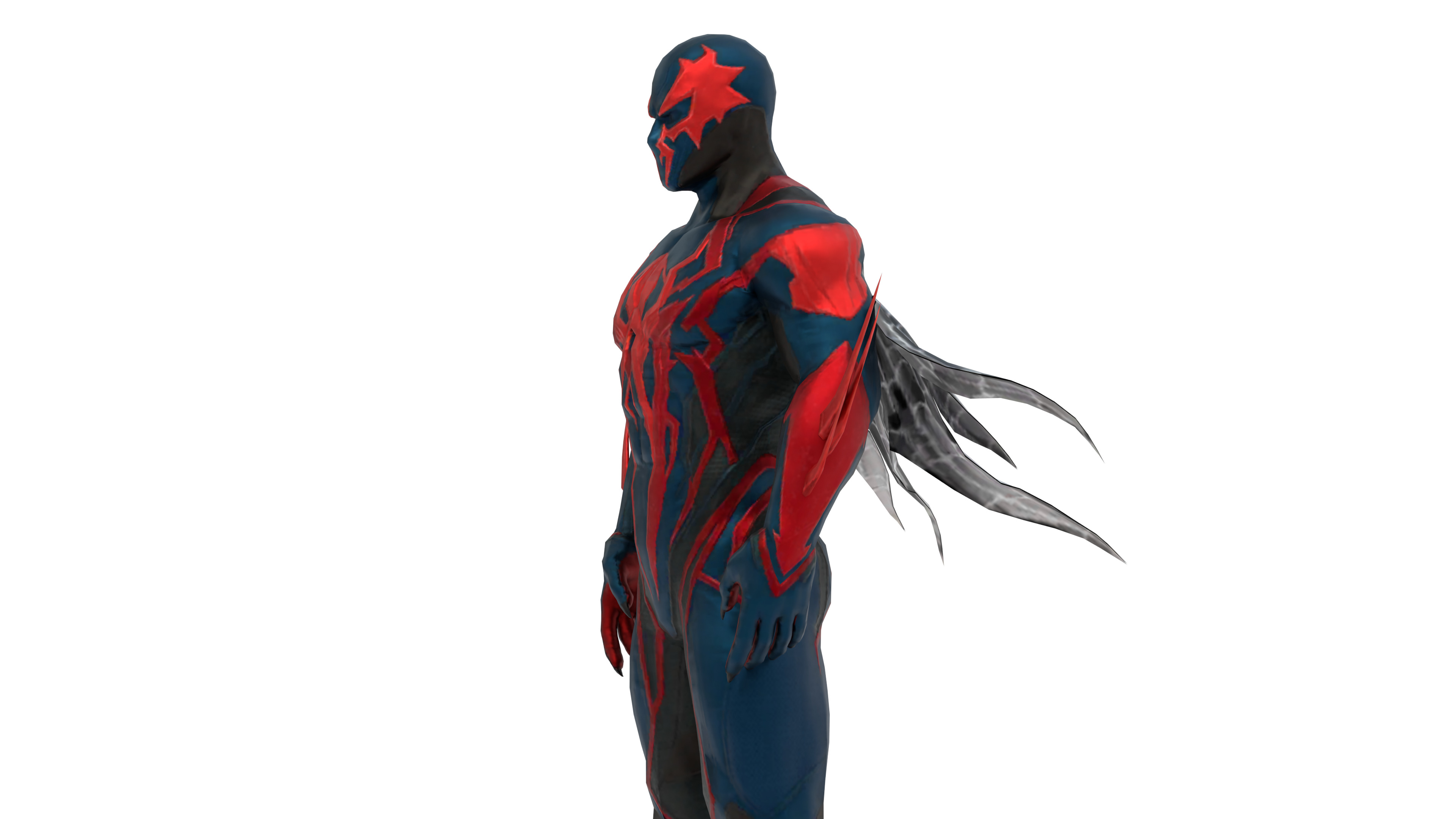 3D model Spider Man 2099 Futuristic Web Warrior 3D Model Rigged VR / AR ...