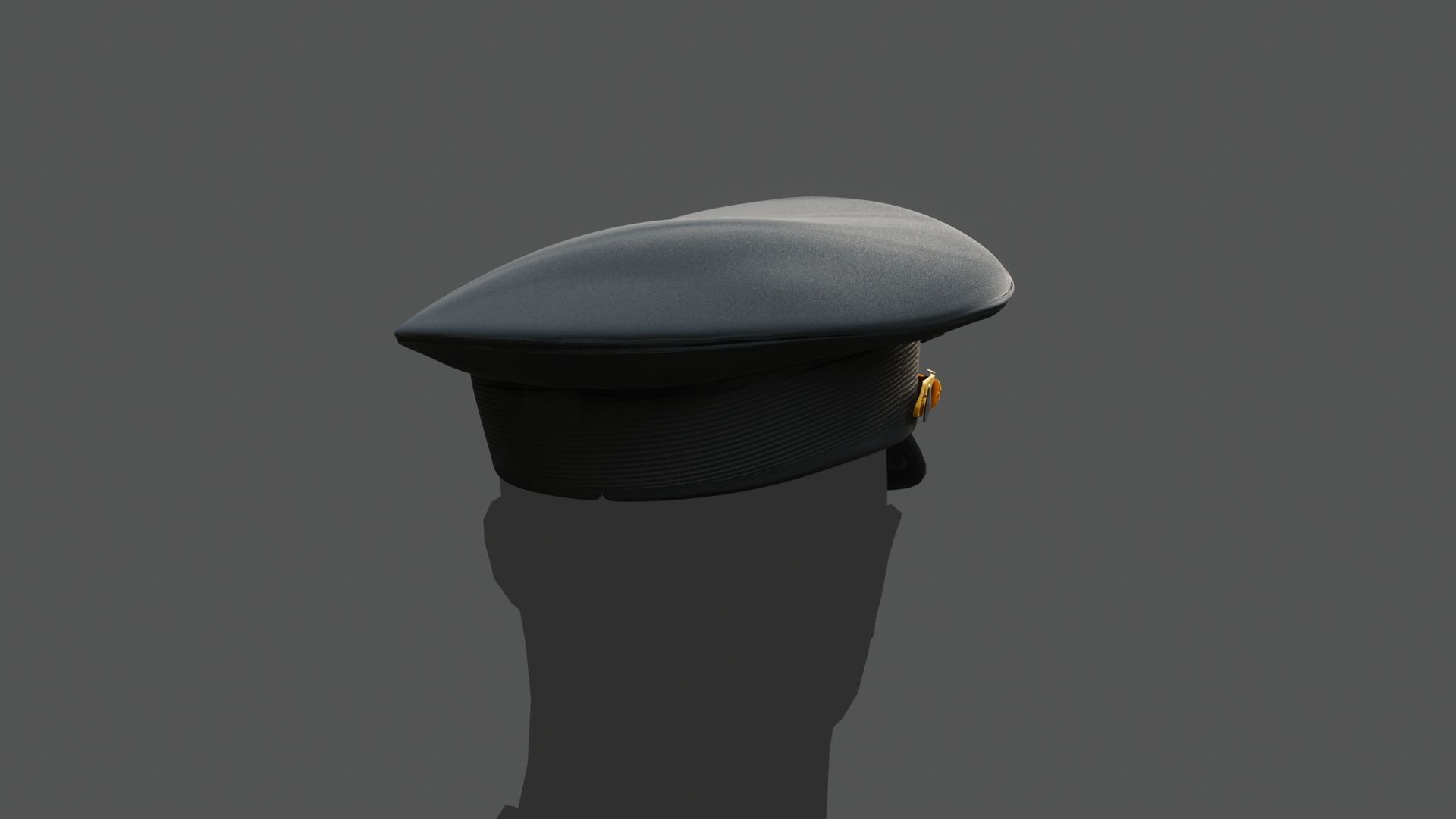 3D model Azerbaijani Army Flat Cap hat Military Worn-out Soldier VR ...