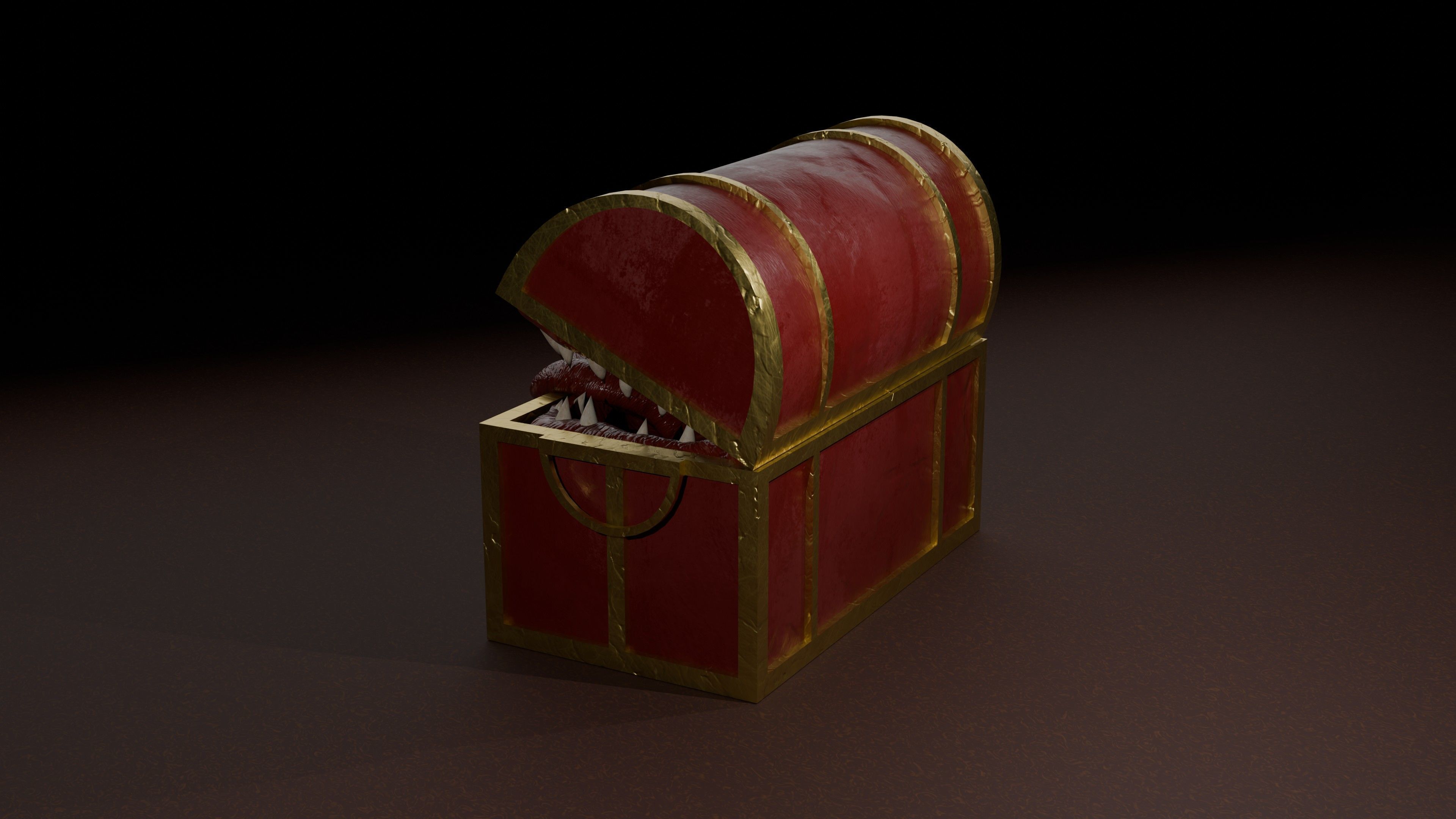 3D model Mimic Treasure Chest Rigged Textured - Sousou no Frieren VR ...