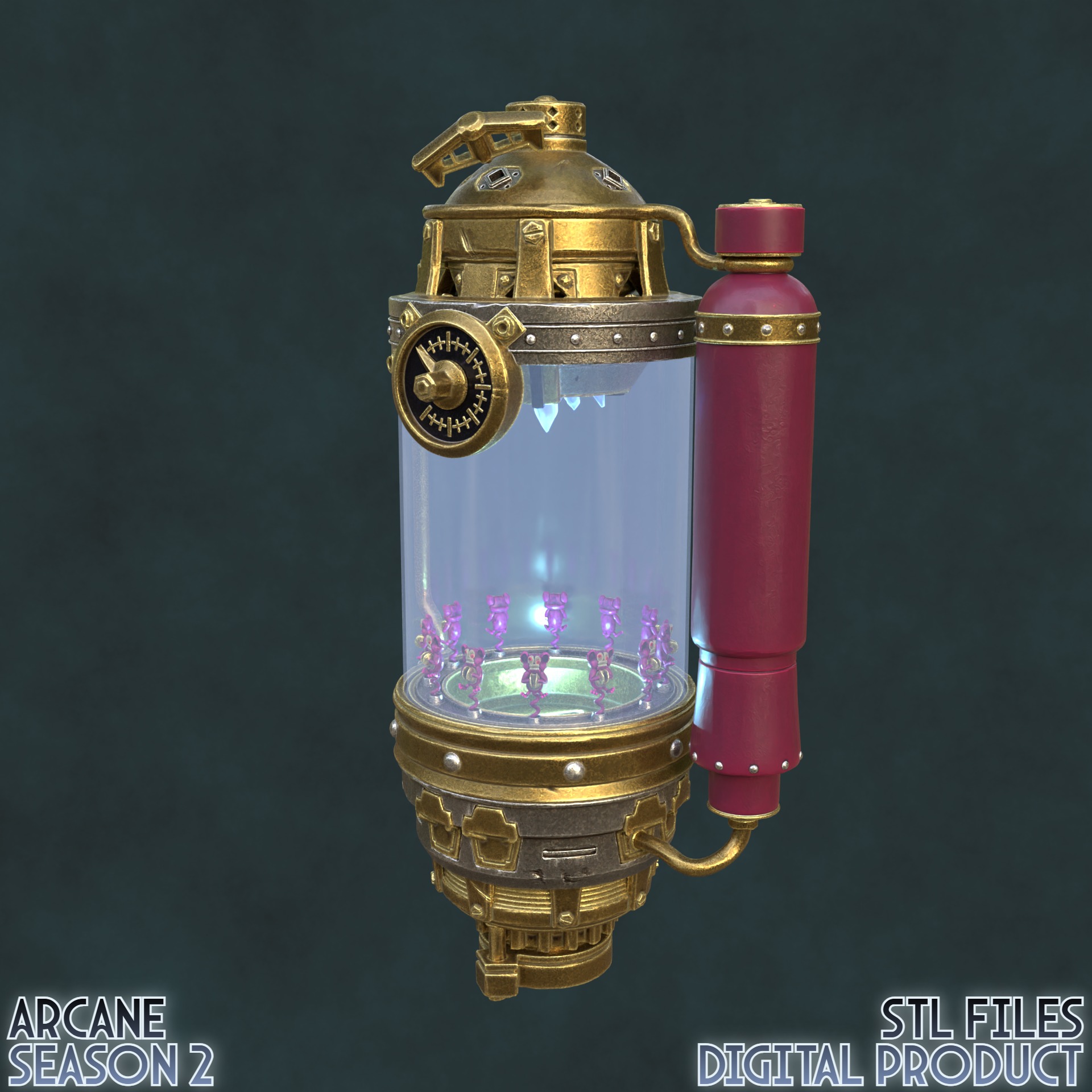 Ekko Timebomb Z Drive Cosplay Prop Arcane League of Legends 3D model 3D ...