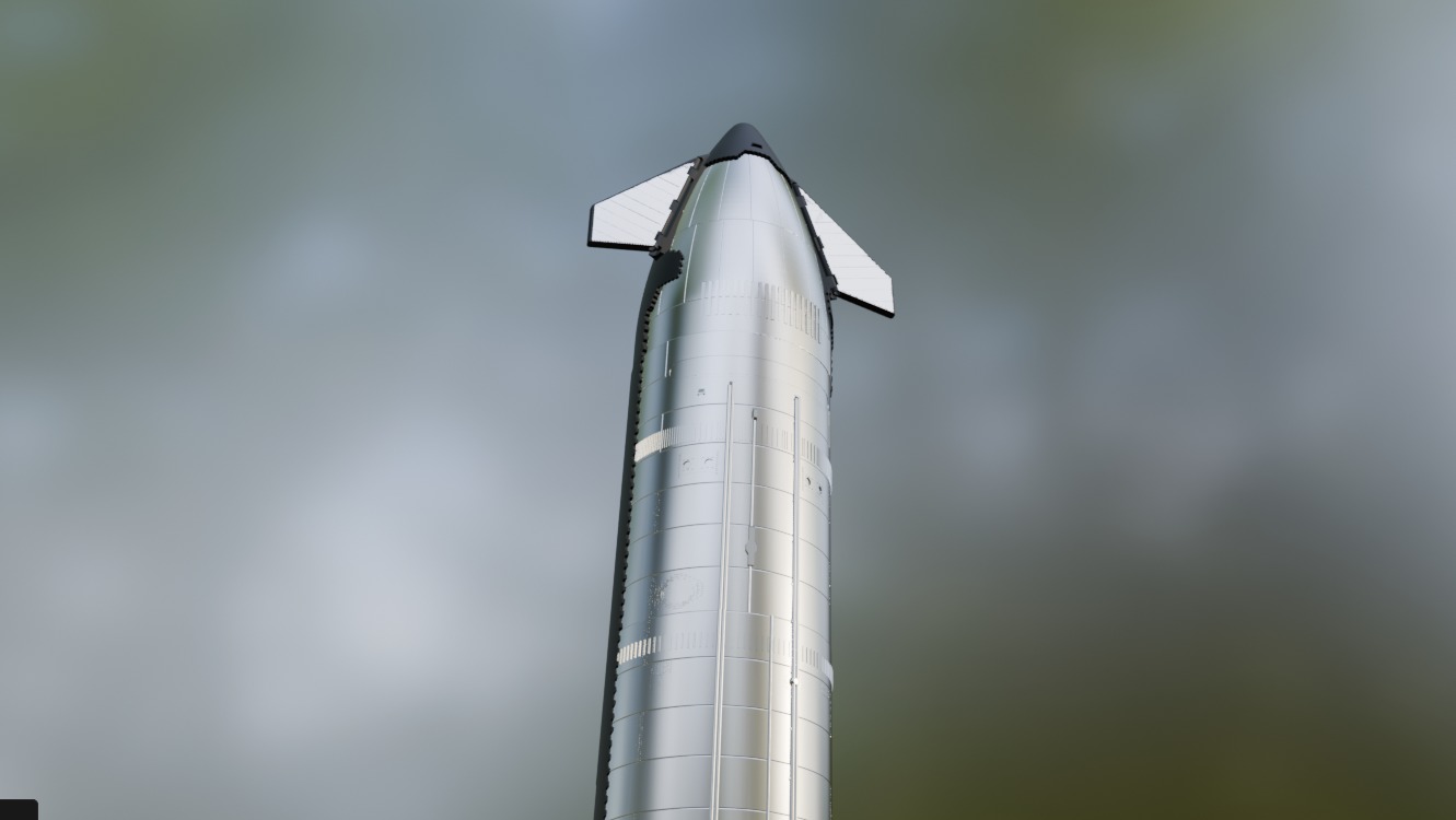 SpaceX Starship S33 Block 2 free 3D model | CGTrader