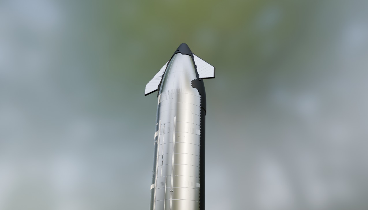 SpaceX Starship S33 Block 2 free 3D model | CGTrader