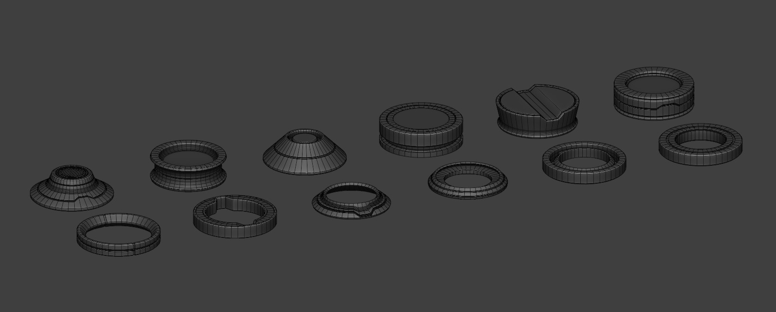 MINI LOW POLY CYLINDER PACK - FREE free VR / AR / low-poly 3D model ...