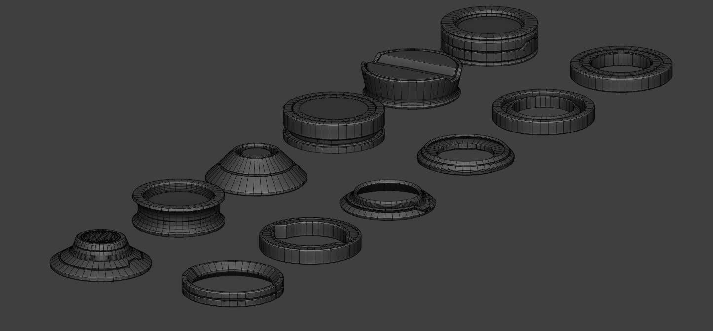 MINI LOW POLY CYLINDER PACK - FREE free VR / AR / low-poly 3D model ...