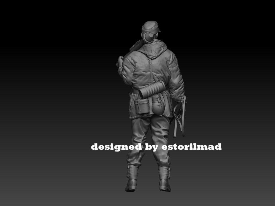 WW2 WAFFEN SS SOLDIER NORMANDY v2 3D model 3D printable | CGTrader