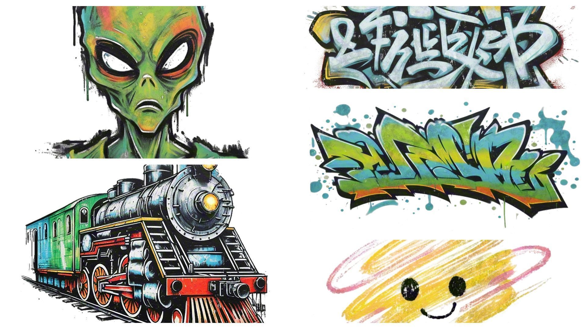 Graffiti Textures Texture | CGTrader
