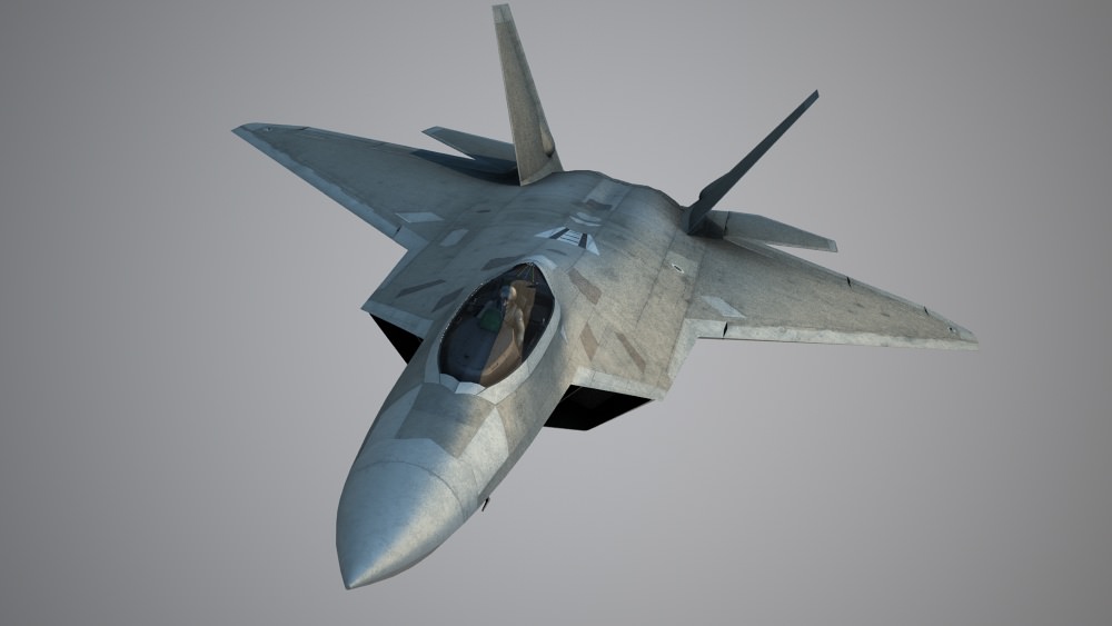F-22 Raptor with Pilot 3D Model .max - CGTrader.com