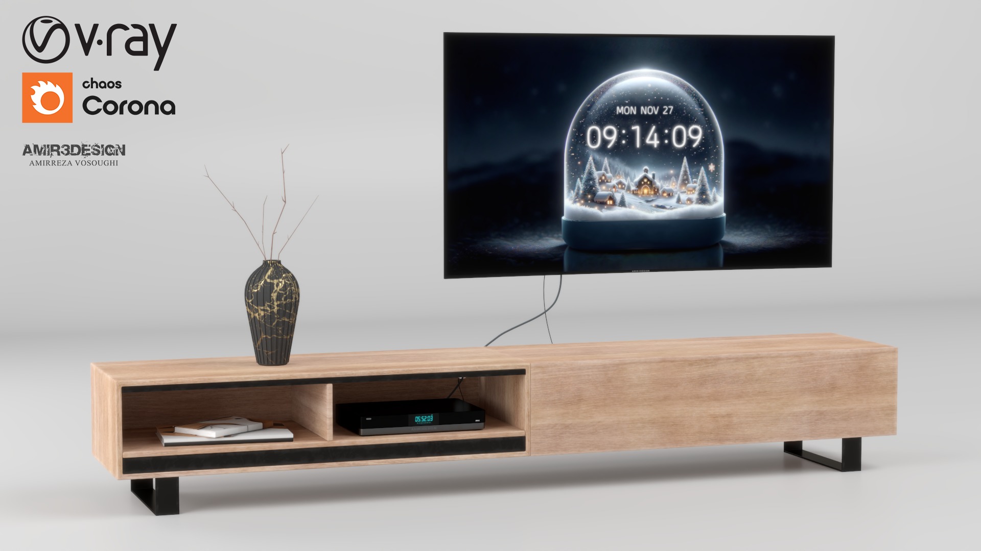 TV Set amir3design free 3D model | CGTrader