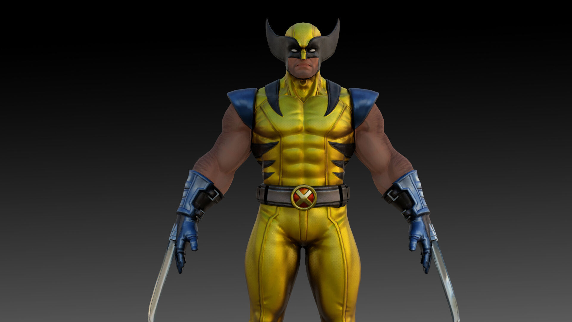 3D model Wolverine Marvel 3D Model High-Quality Rigged VR / AR / low ...