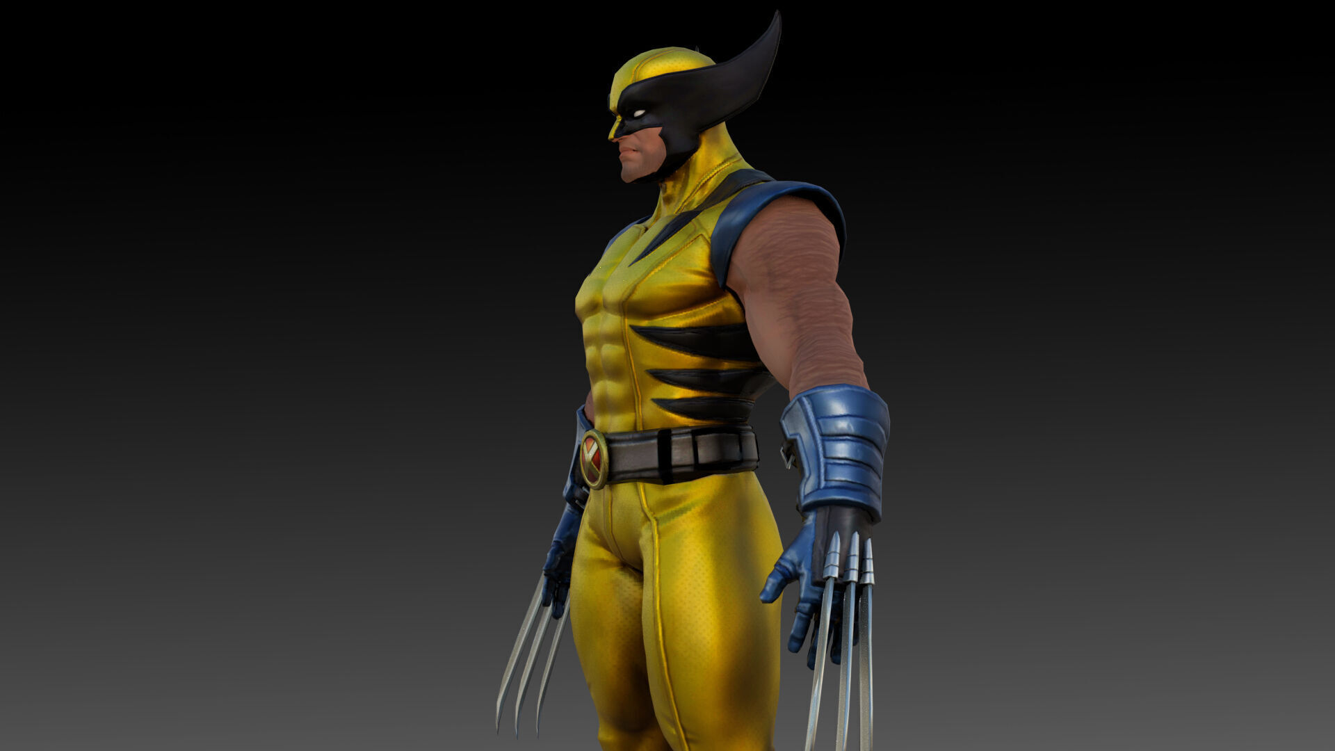 3D model Wolverine Marvel 3D Model High-Quality Rigged VR / AR / low ...