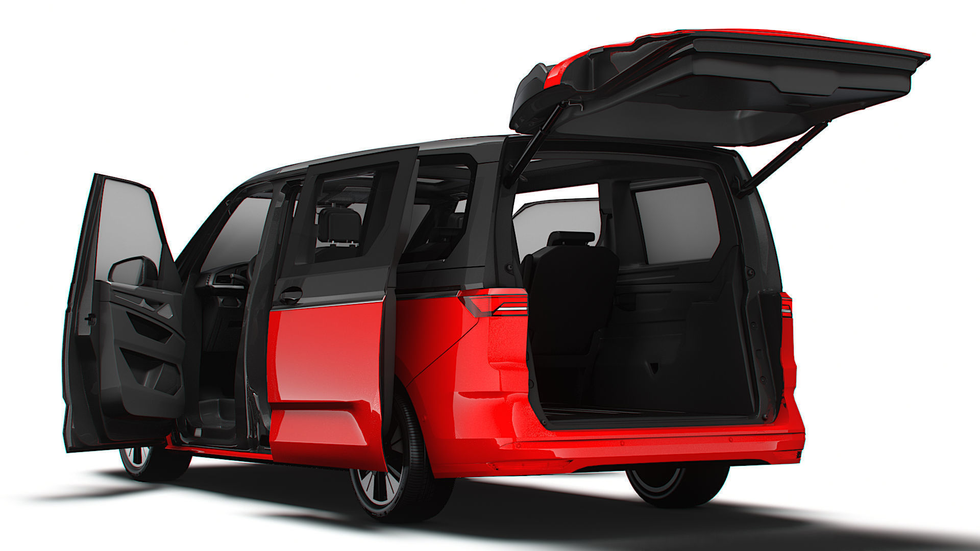 VW T7 Multivan Long HQ Interior 2025 3D model | CGTrader