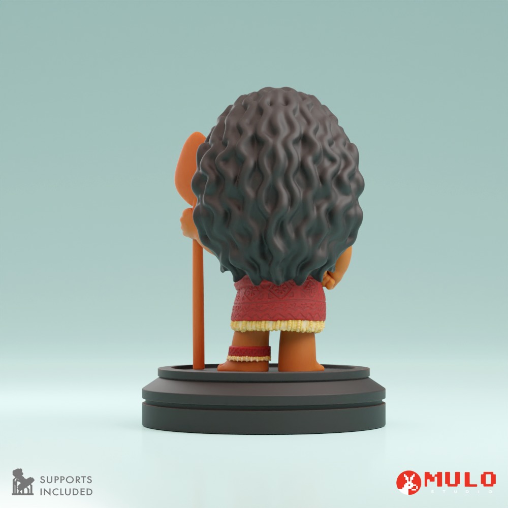 Chibi Moana 3D model 3D printable | CGTrader