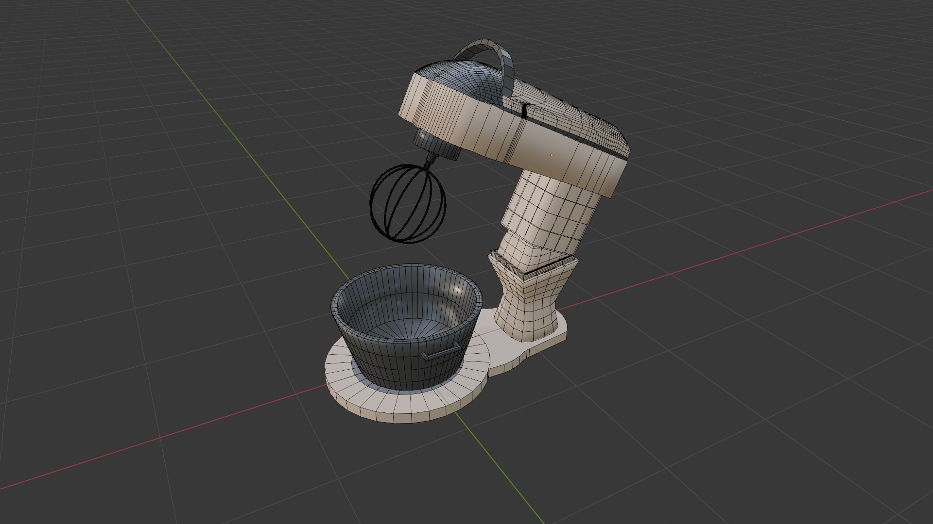 3D model Modern Stand Mixer 3D Model Minimalist Design VR / AR / low ...