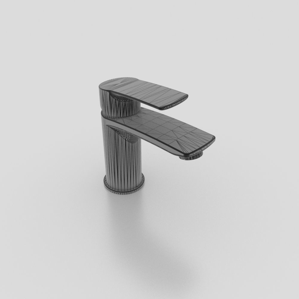 Printable Generic Bathroom Sink Mixer STL model 3D model 3D printable ...