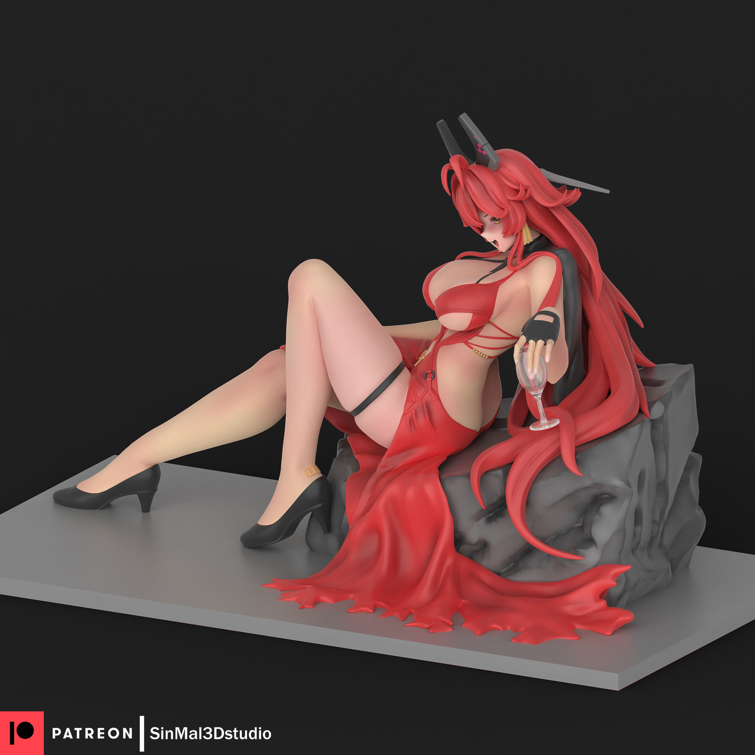 Red hood NIKKE 3D model 3D printable | CGTrader