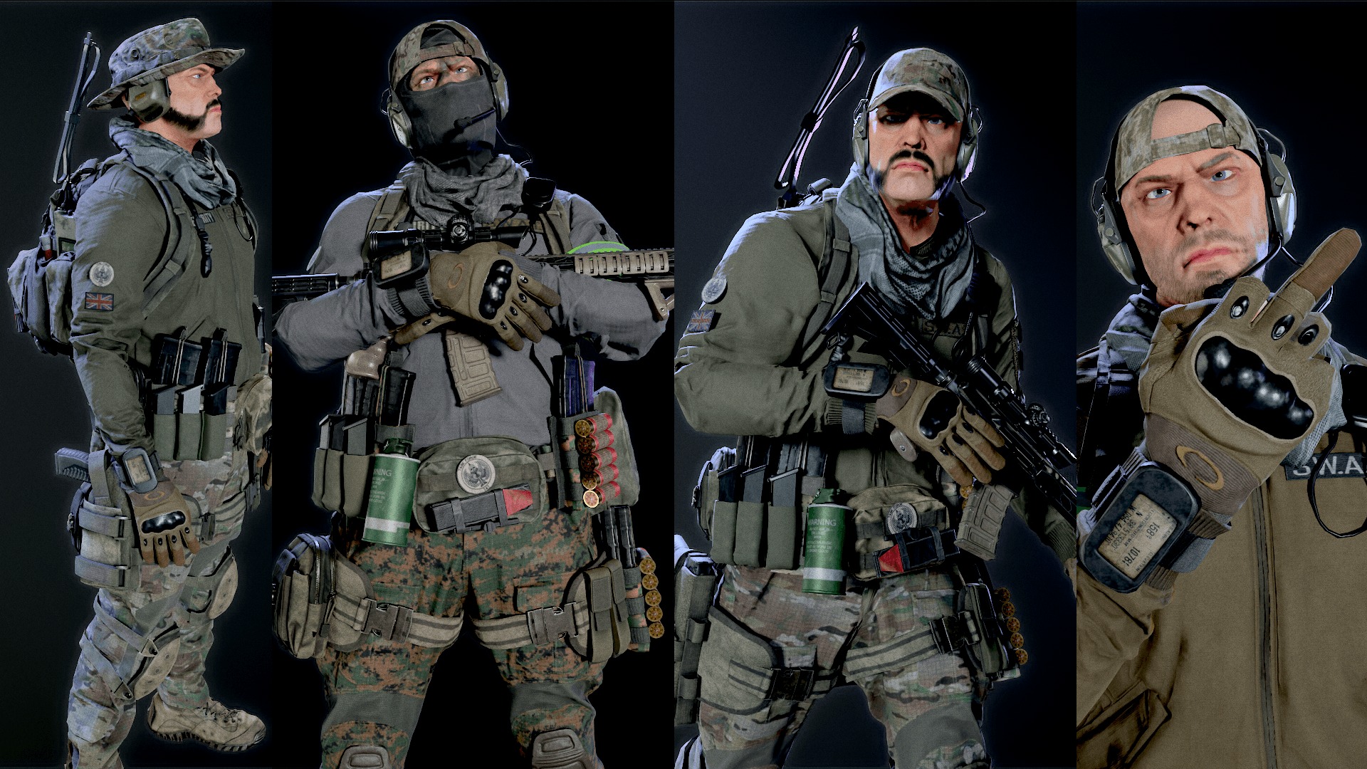 3D model Soldiers-Pack VR / AR / low-poly | CGTrader