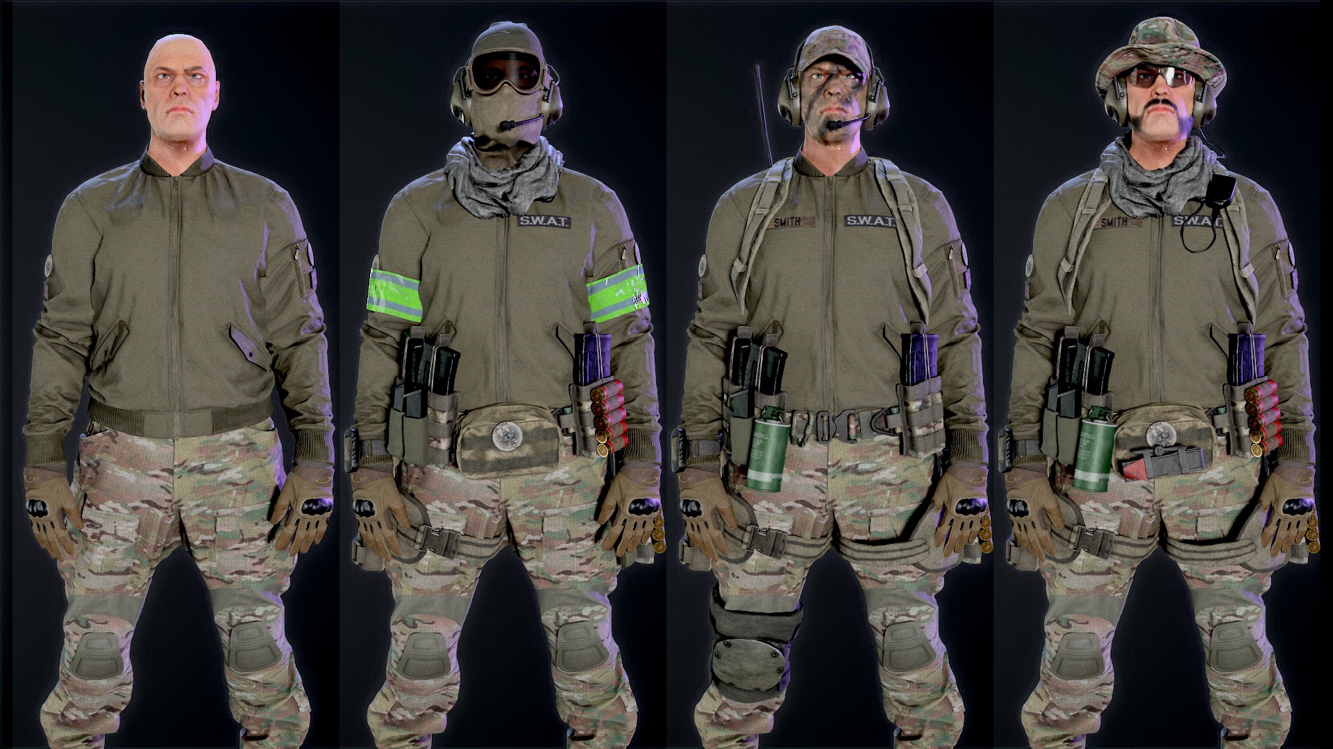3D model Soldiers-Pack VR / AR / low-poly | CGTrader