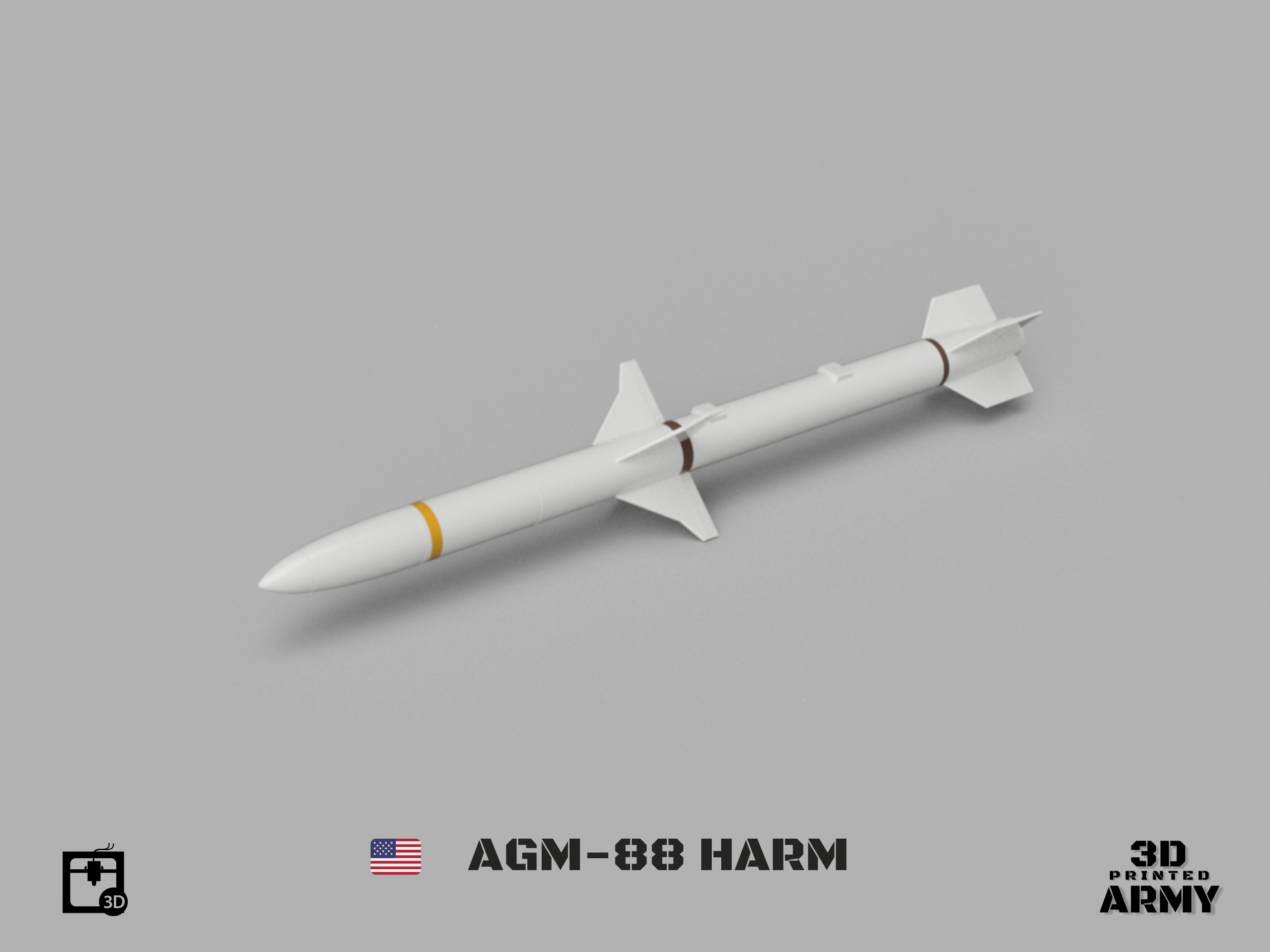 AGM-188 HARM - 3D printing files for aeromodelling 3D model 3D ...
