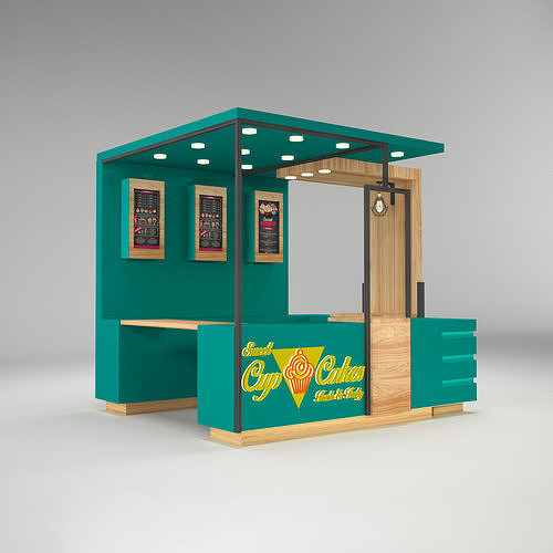 Booth Stand K0010991 3D model | CGTrader