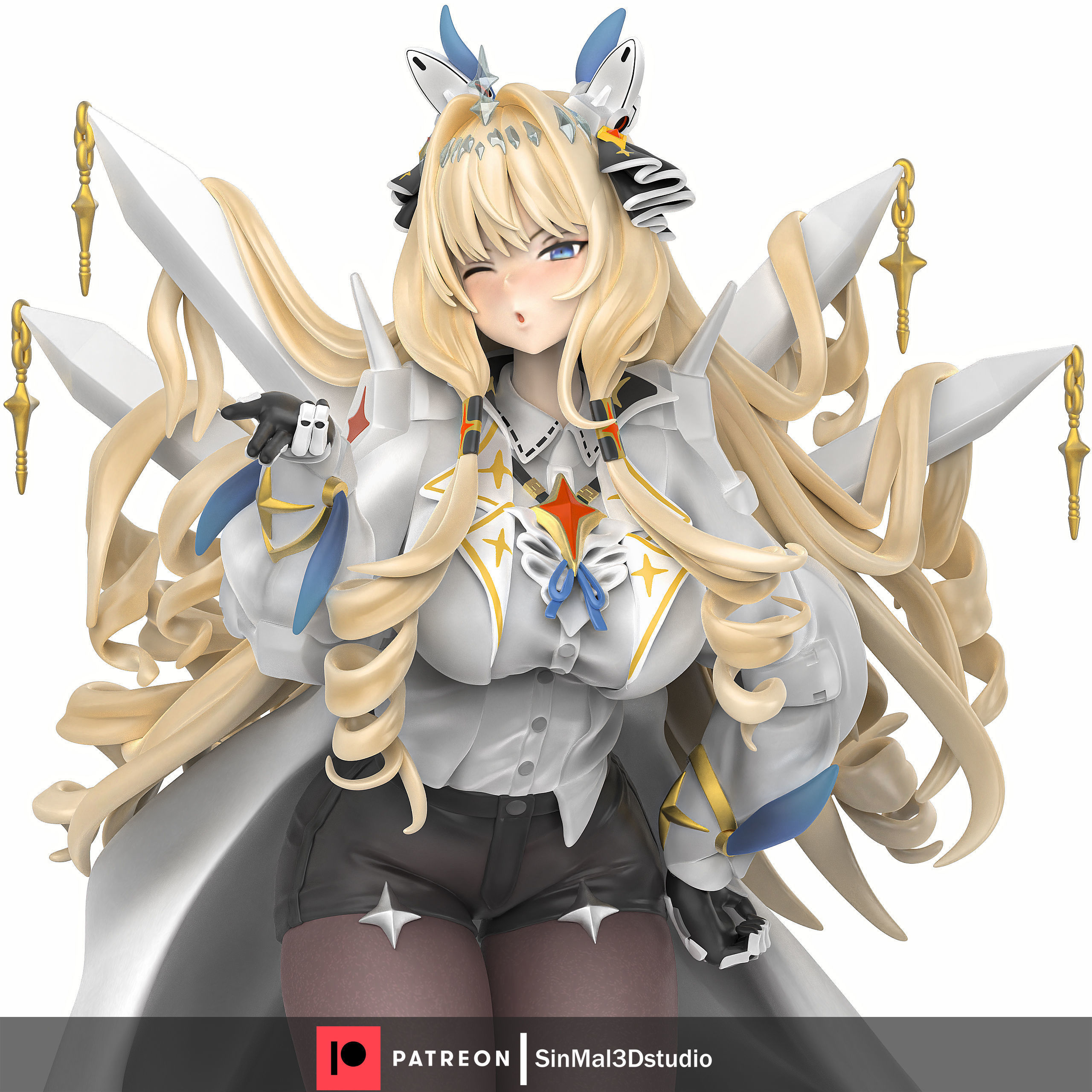 Nikke Crown 3D model 3D printable | CGTrader