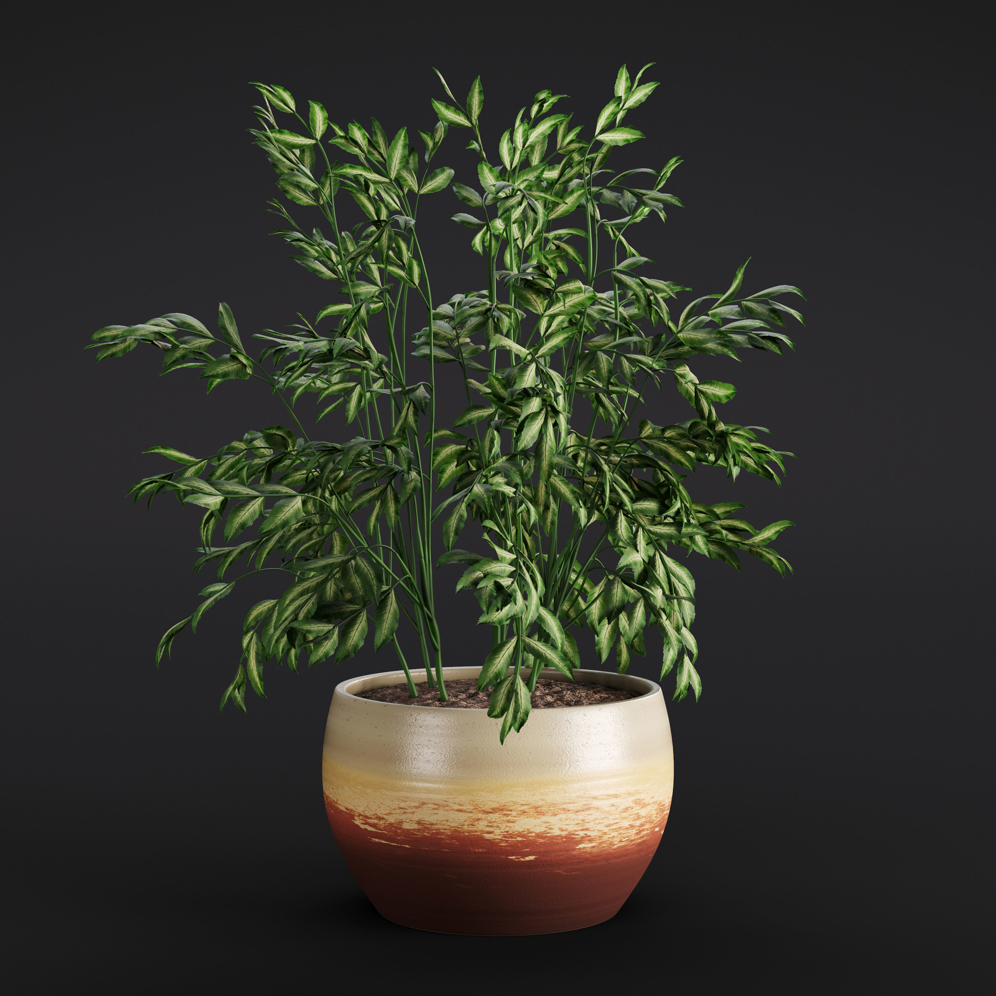 Archmodels vol 282 - collection of pot plants 3D model | CGTrader