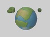 3D model Cartoon Earth Model 1 VR / AR / low-poly | CGTrader
