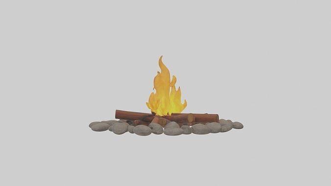3D model Campfire Model 1 VR / AR / low-poly | CGTrader