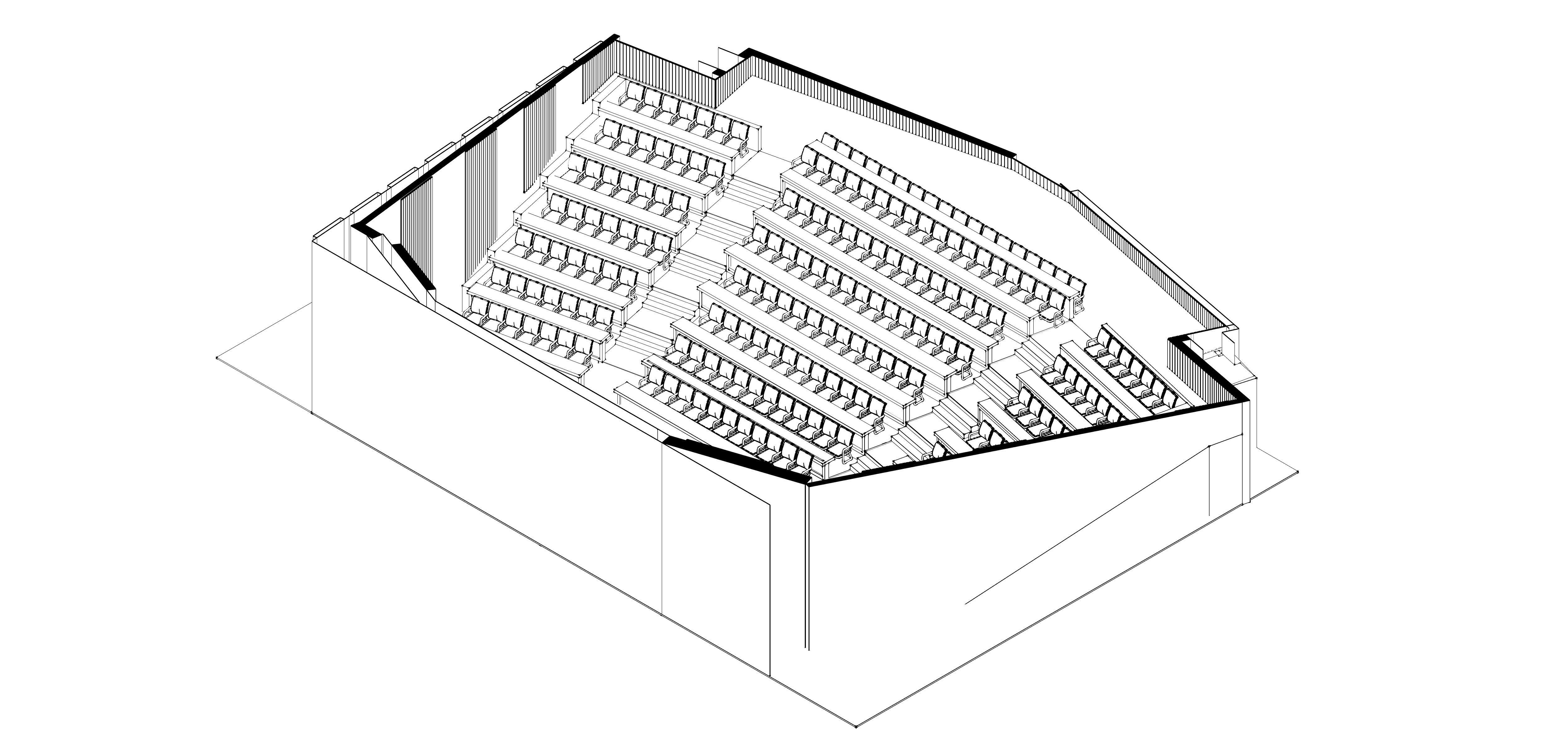 3D model Detailed Interior Auditorium or Hall with acoustics VR / AR ...