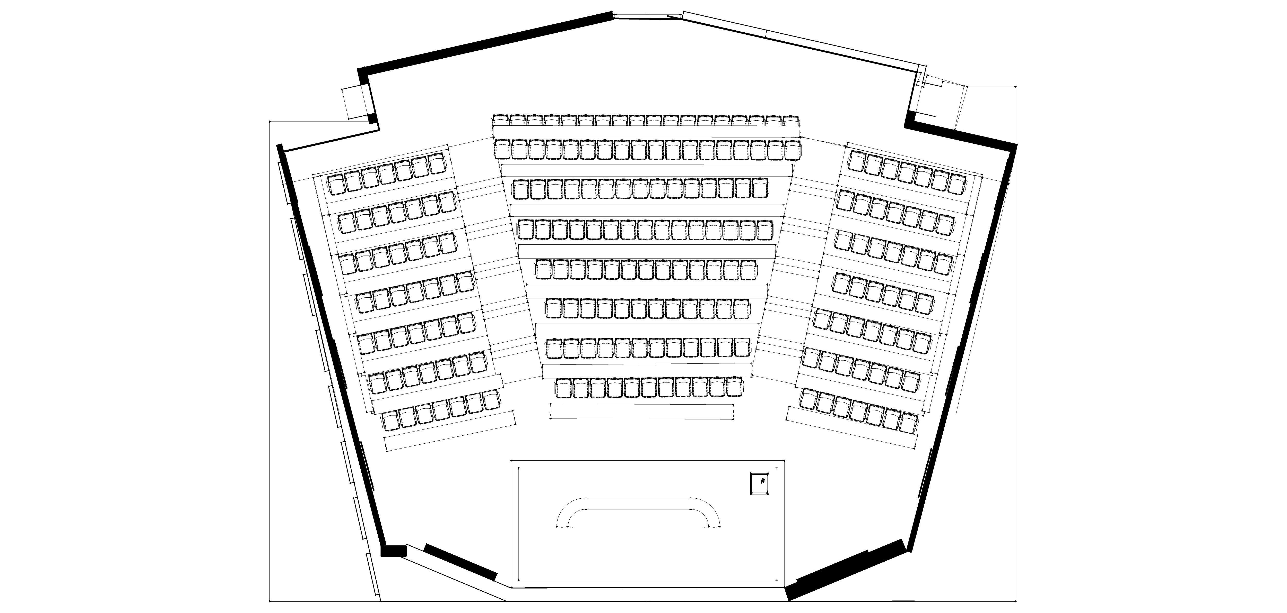 3D model Detailed Interior Auditorium or Hall with acoustics VR / AR ...