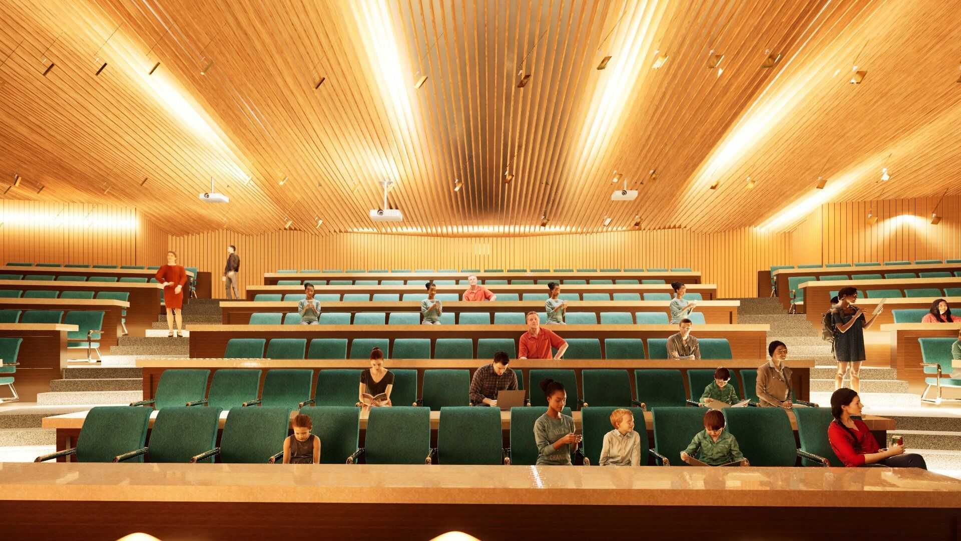 3D model Detailed Interior Auditorium or Hall with acoustics VR / AR ...