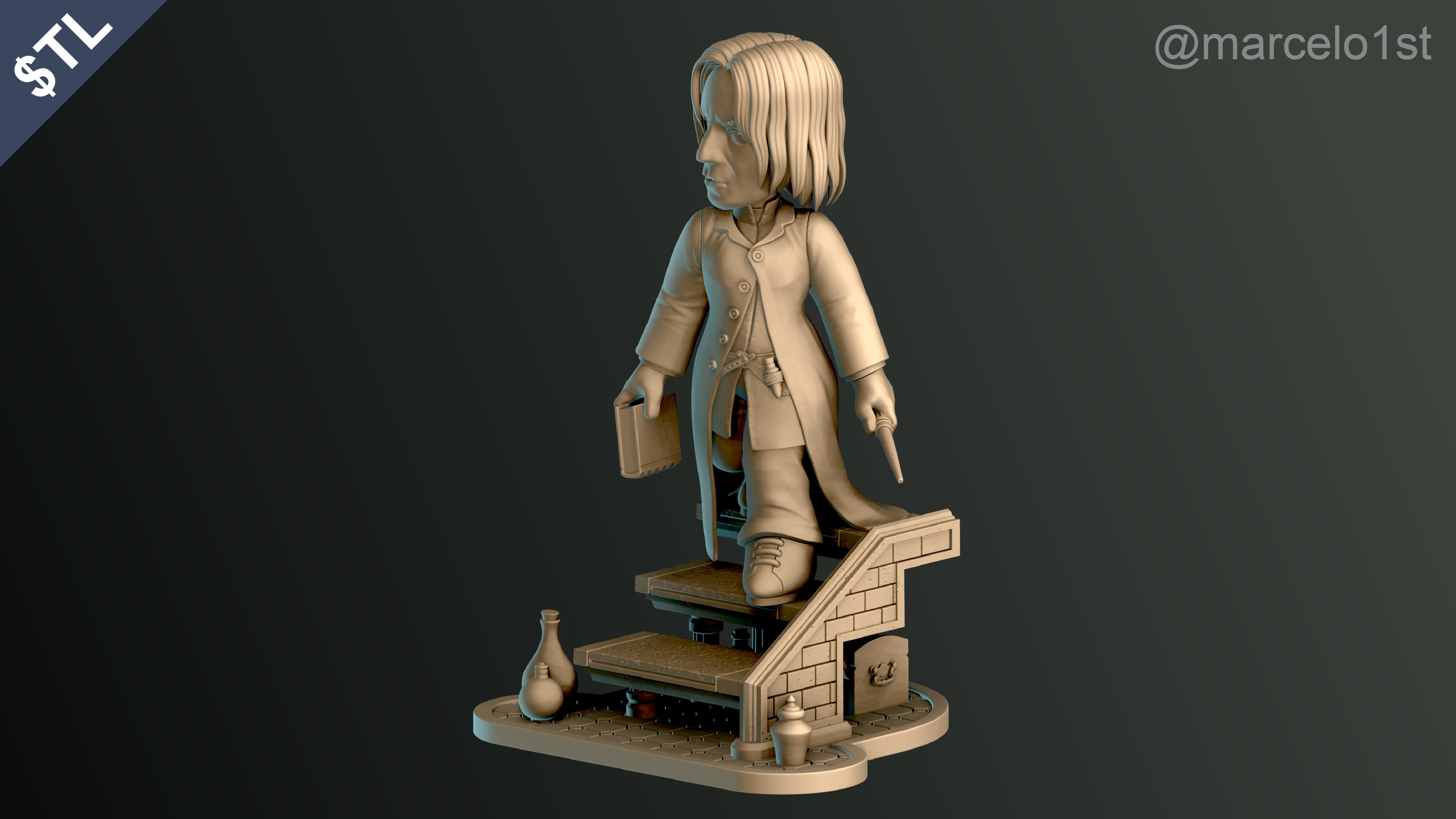 SIMPLE - HP - Severo Snape 3D model 3D printable | CGTrader