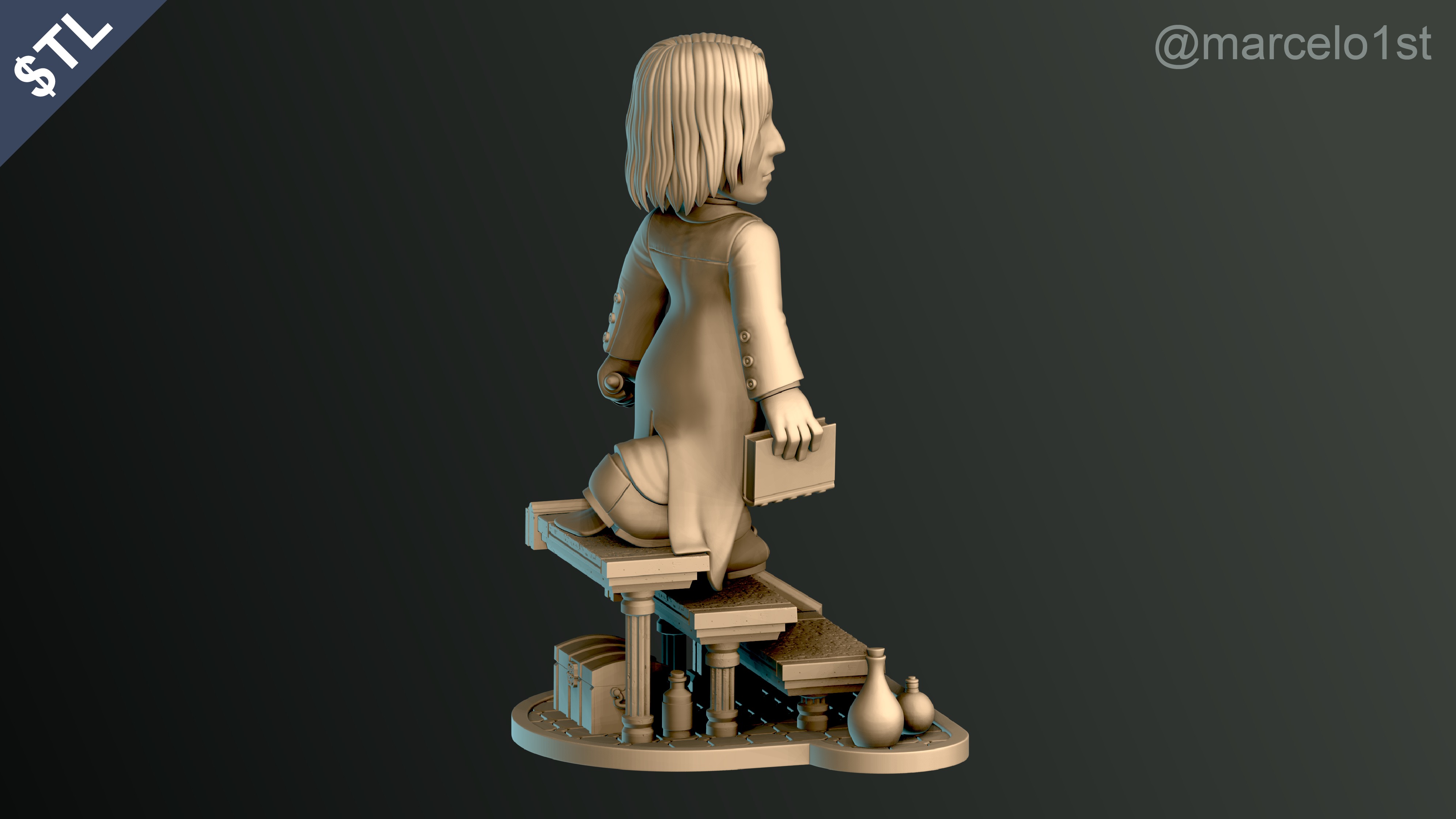 SIMPLE - HP - Severo Snape 3D model 3D printable | CGTrader