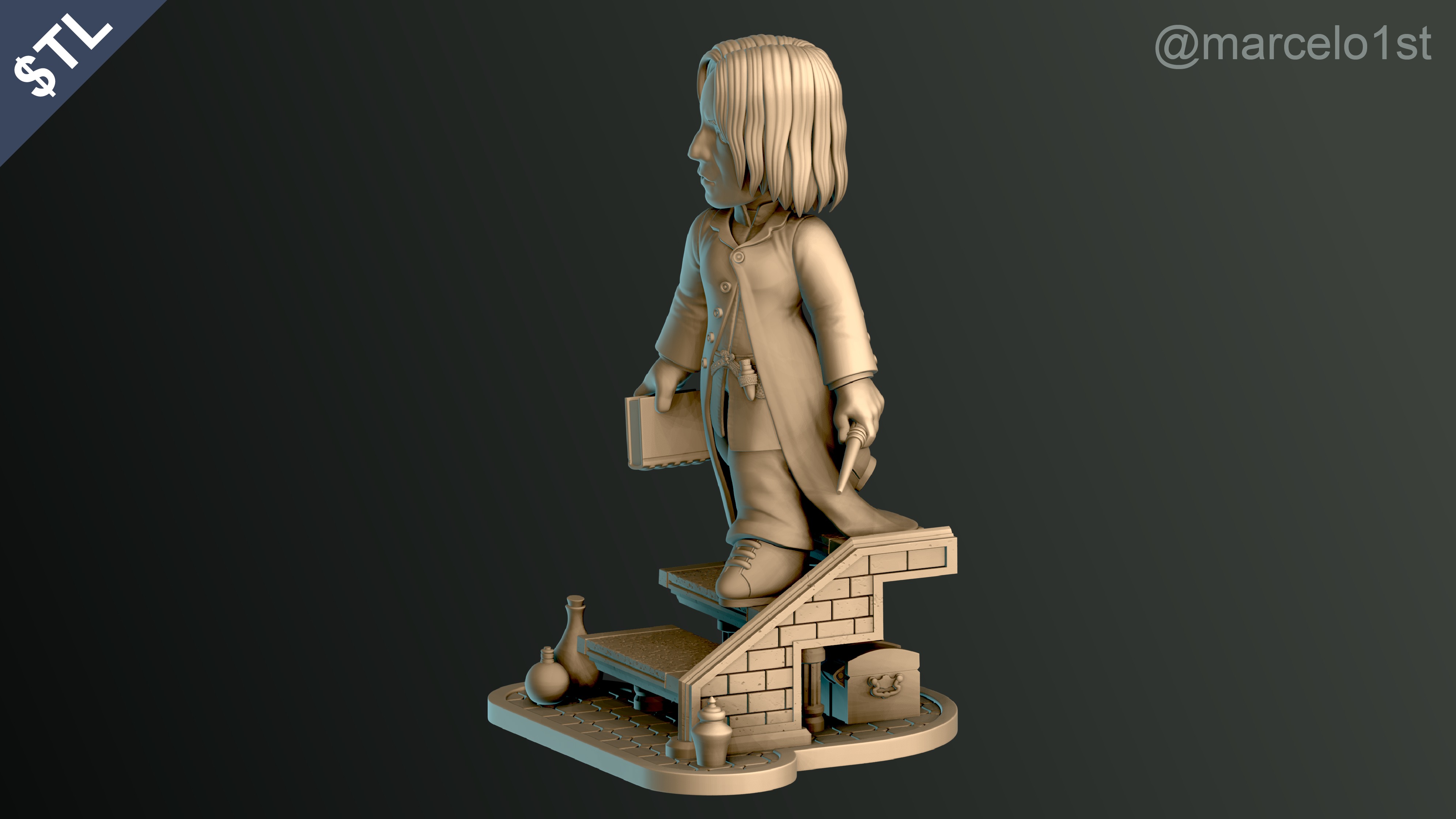 SIMPLE - HP - Severo Snape 3D model 3D printable | CGTrader