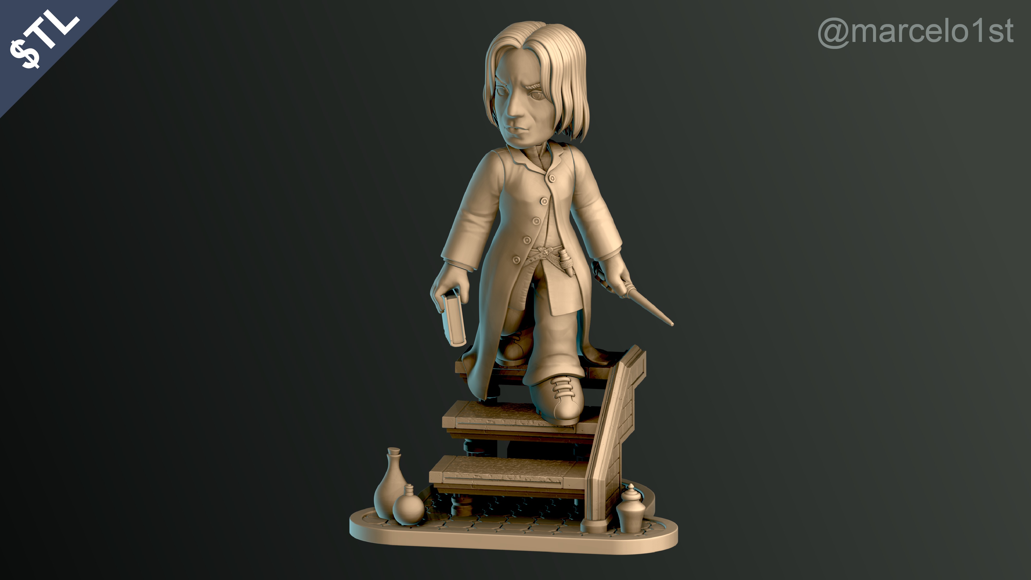 SIMPLE - HP - Severo Snape 3D model 3D printable | CGTrader