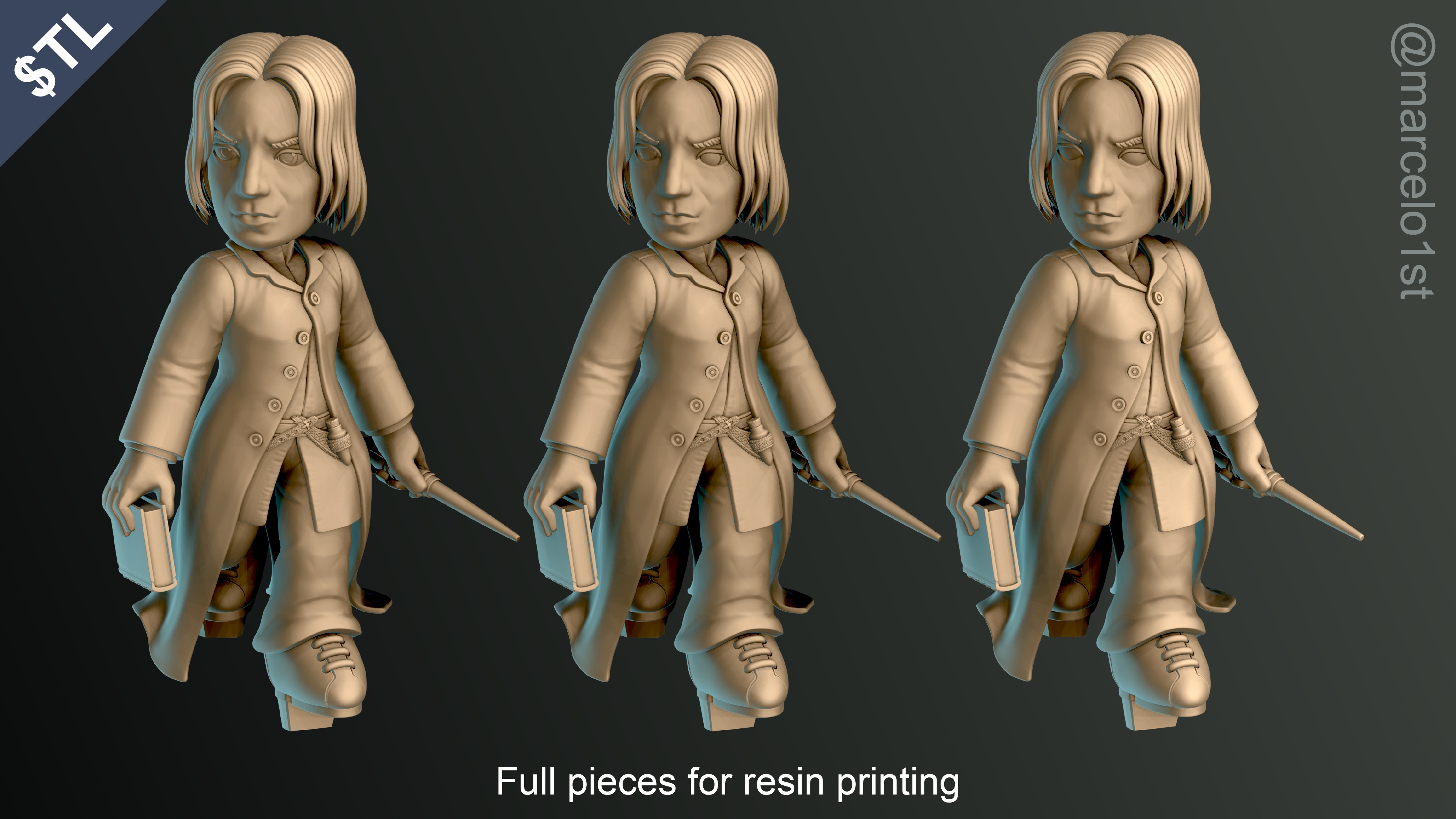 SIMPLE - HP - Severo Snape 3D model 3D printable | CGTrader