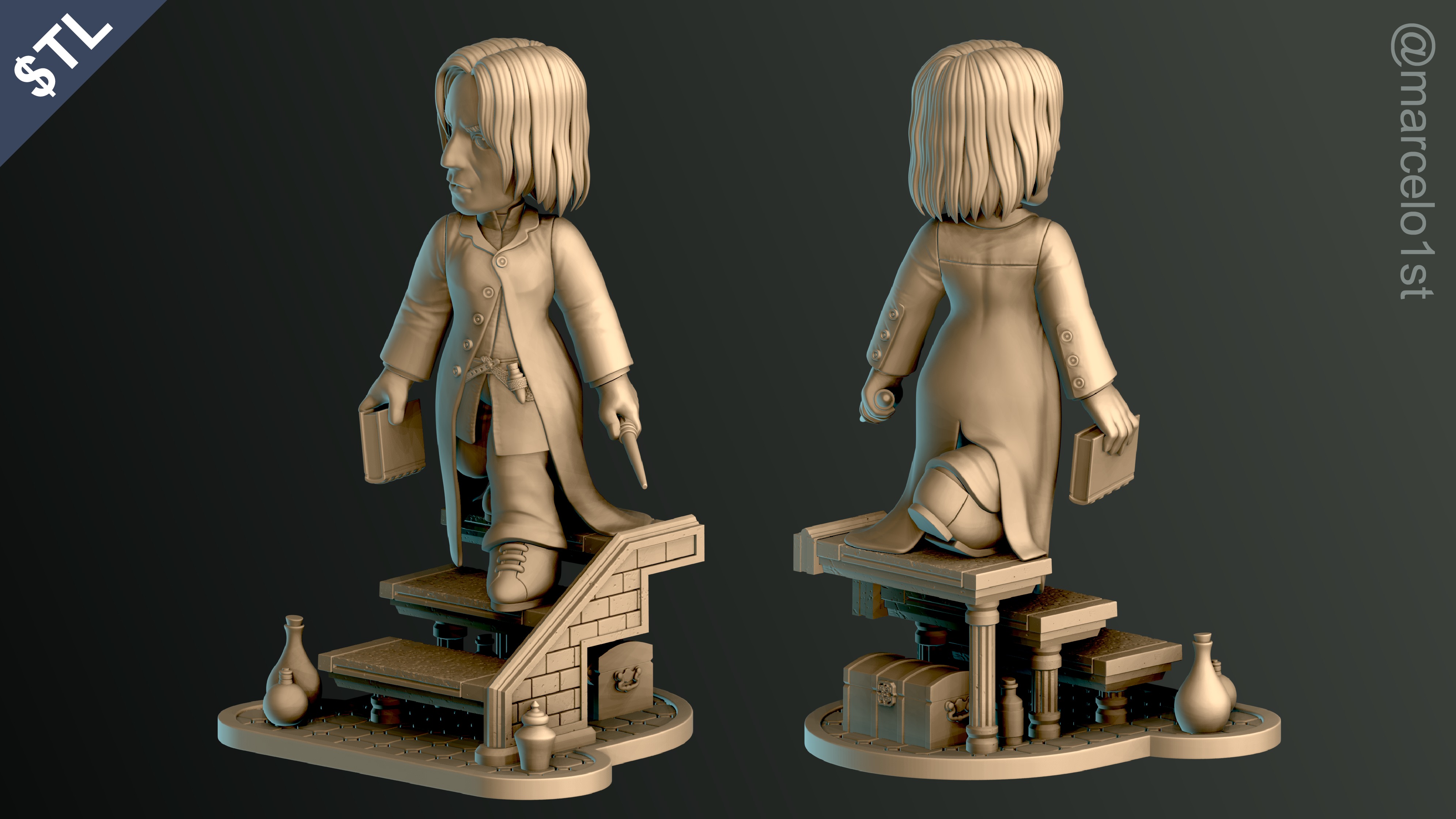 SIMPLE - HP - Severo Snape 3D model 3D printable | CGTrader
