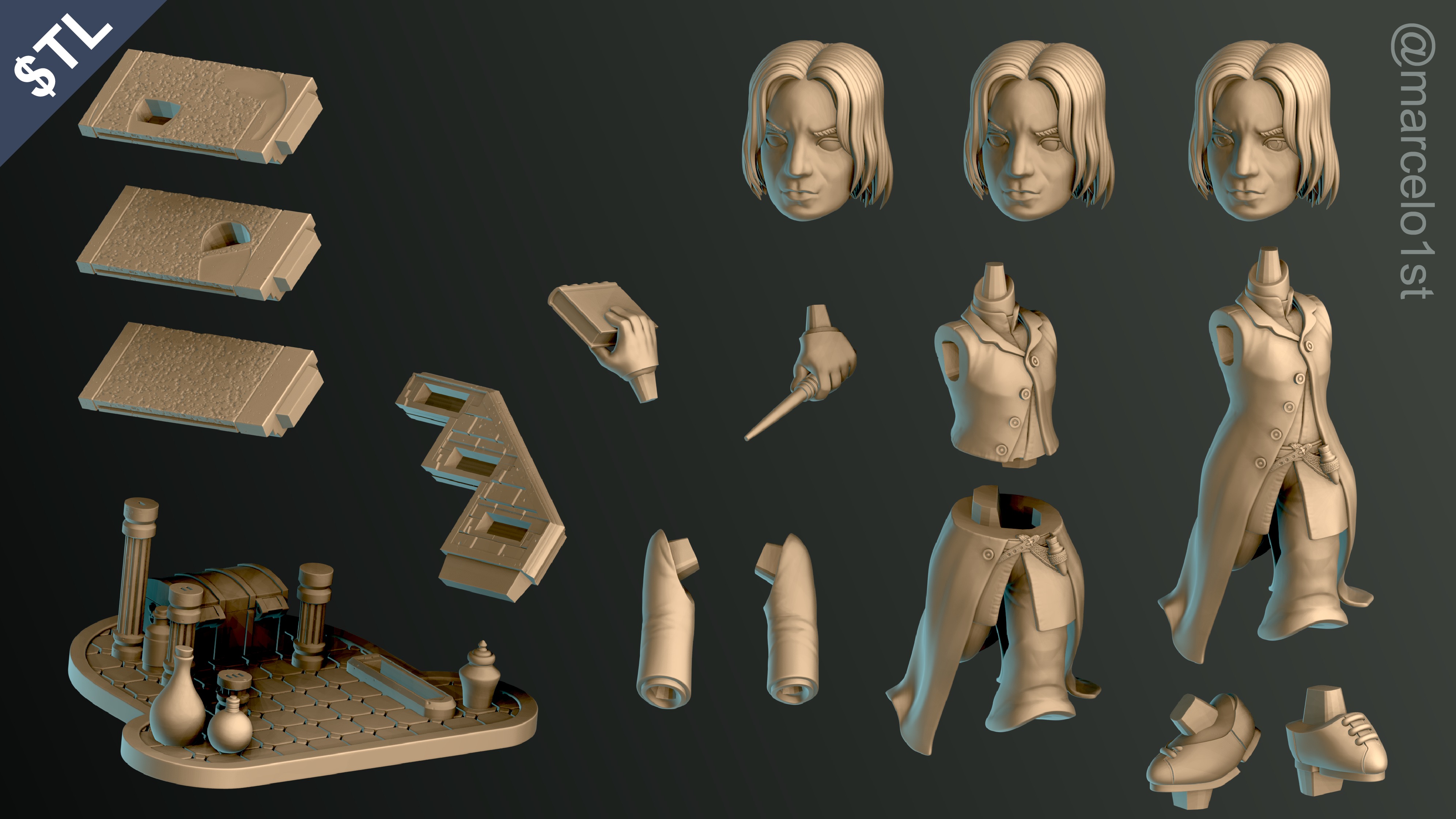 SIMPLE - HP - Severo Snape 3D model 3D printable | CGTrader