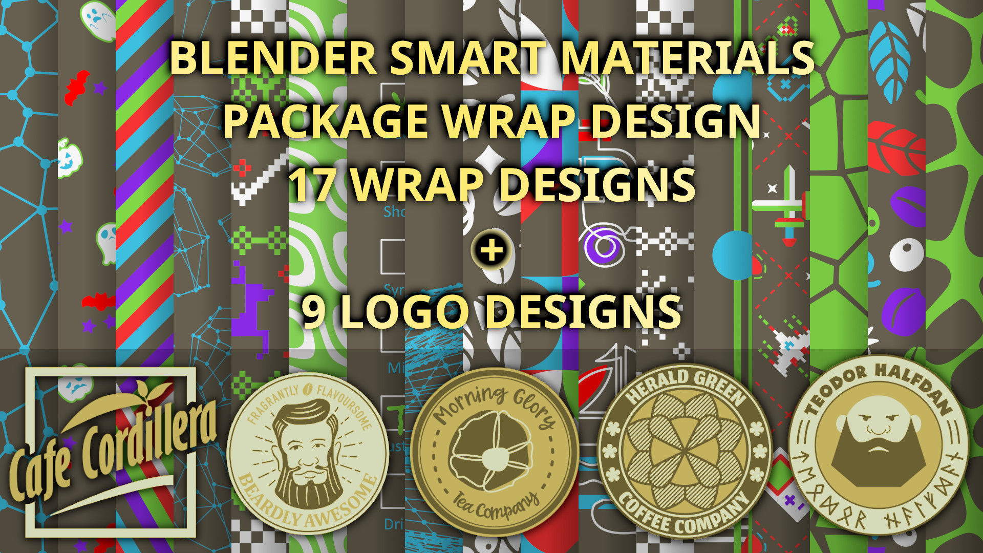 Wrappers and Logos Smart Materials Asset Pack Texture | CGTrader