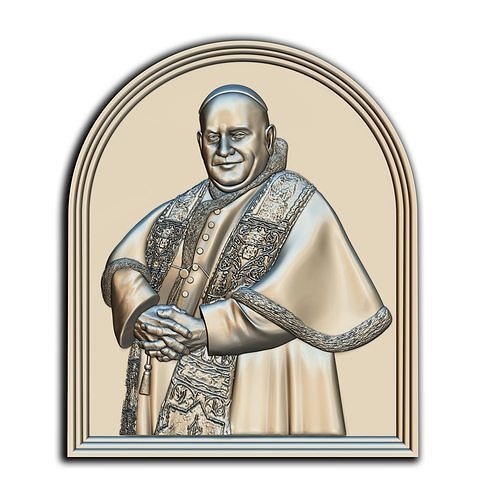 Pope john 3D model 3D printable | CGTrader