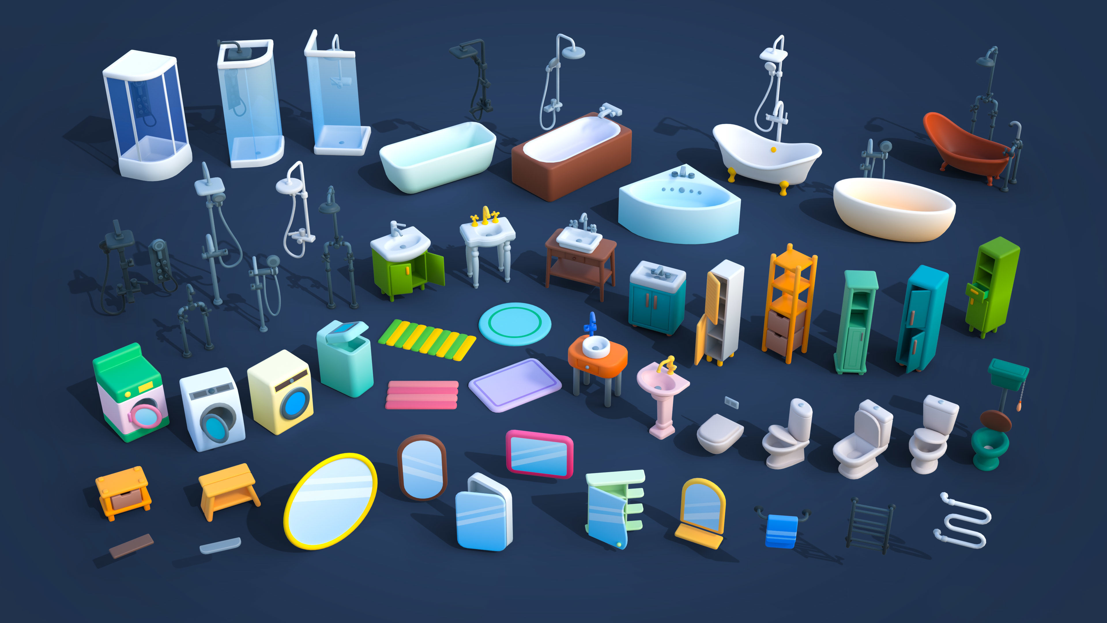 3D model Furniture Cute VR / AR / low-poly | CGTrader