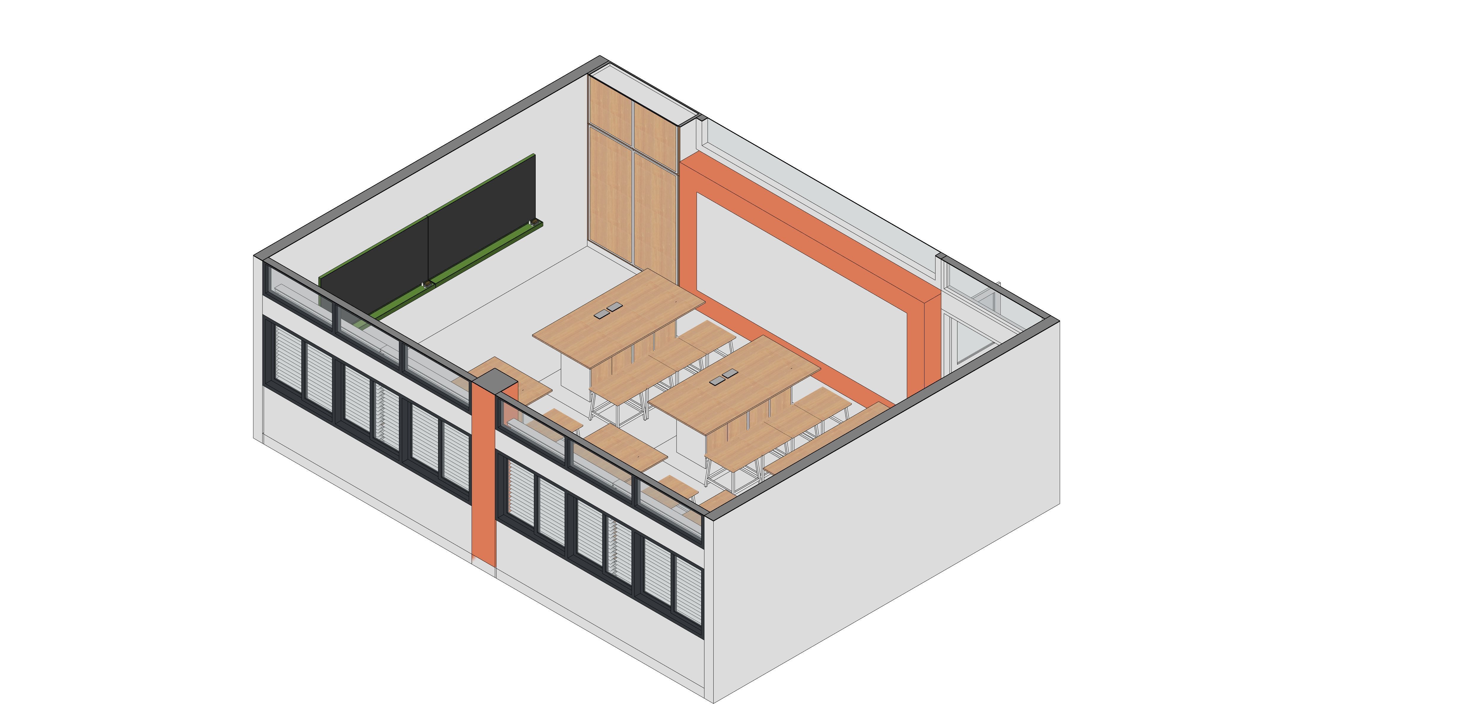 3D model Modern Lecture Classroom 3D Interioir Model VR / AR / low-poly ...