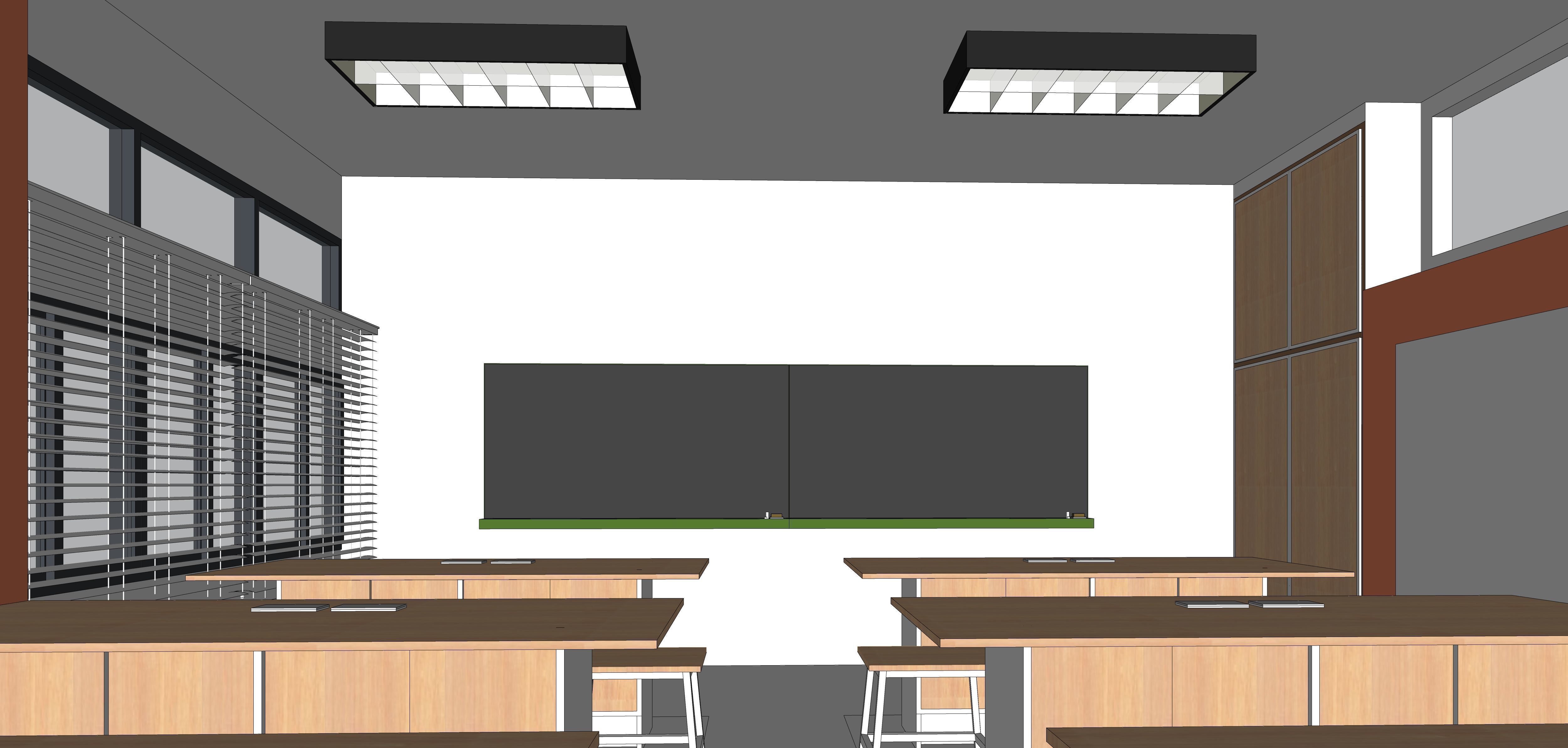 3D model Modern Lecture Classroom 3D Interioir Model VR / AR / low-poly ...